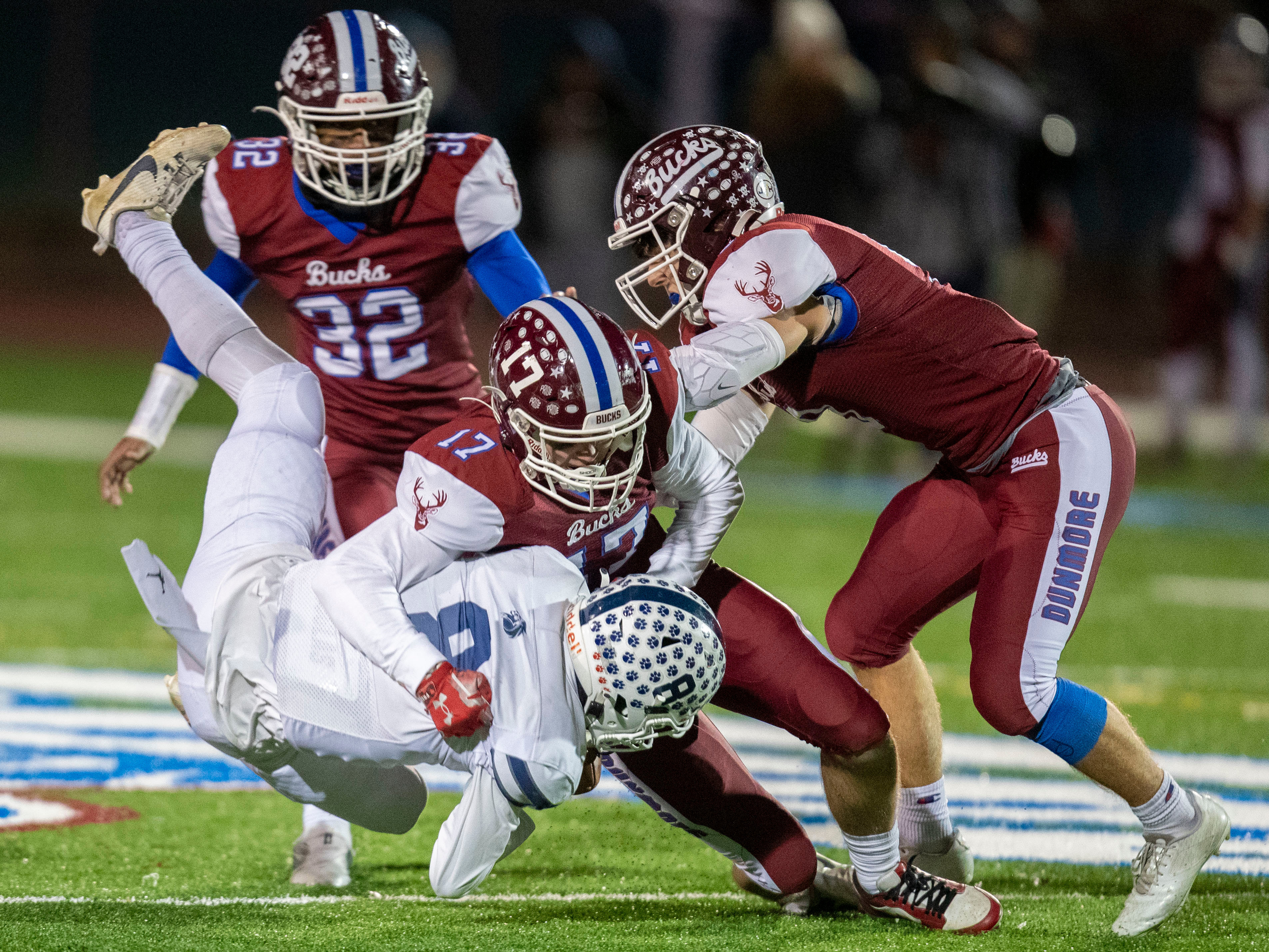 Camp Hill at Dunmore in a 2023 PIAA Quarterfinal football game ...