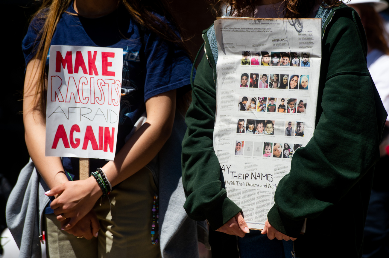 Combined protest joins BLM, Palestine, LGBTQ, Jewish solidarity and ...