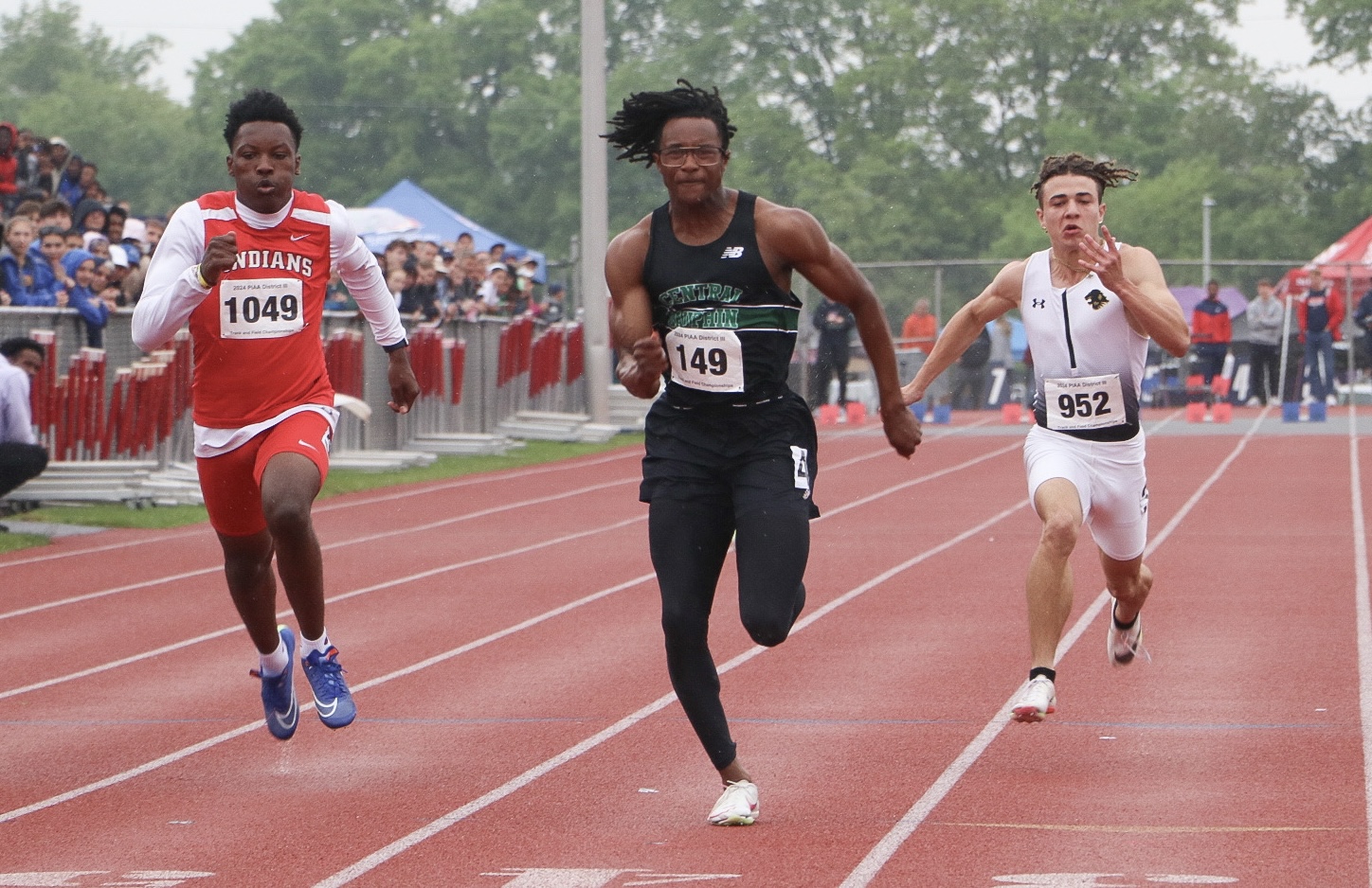 Mid-Penn Conference athletes compete during the 2024 District 3 track ...