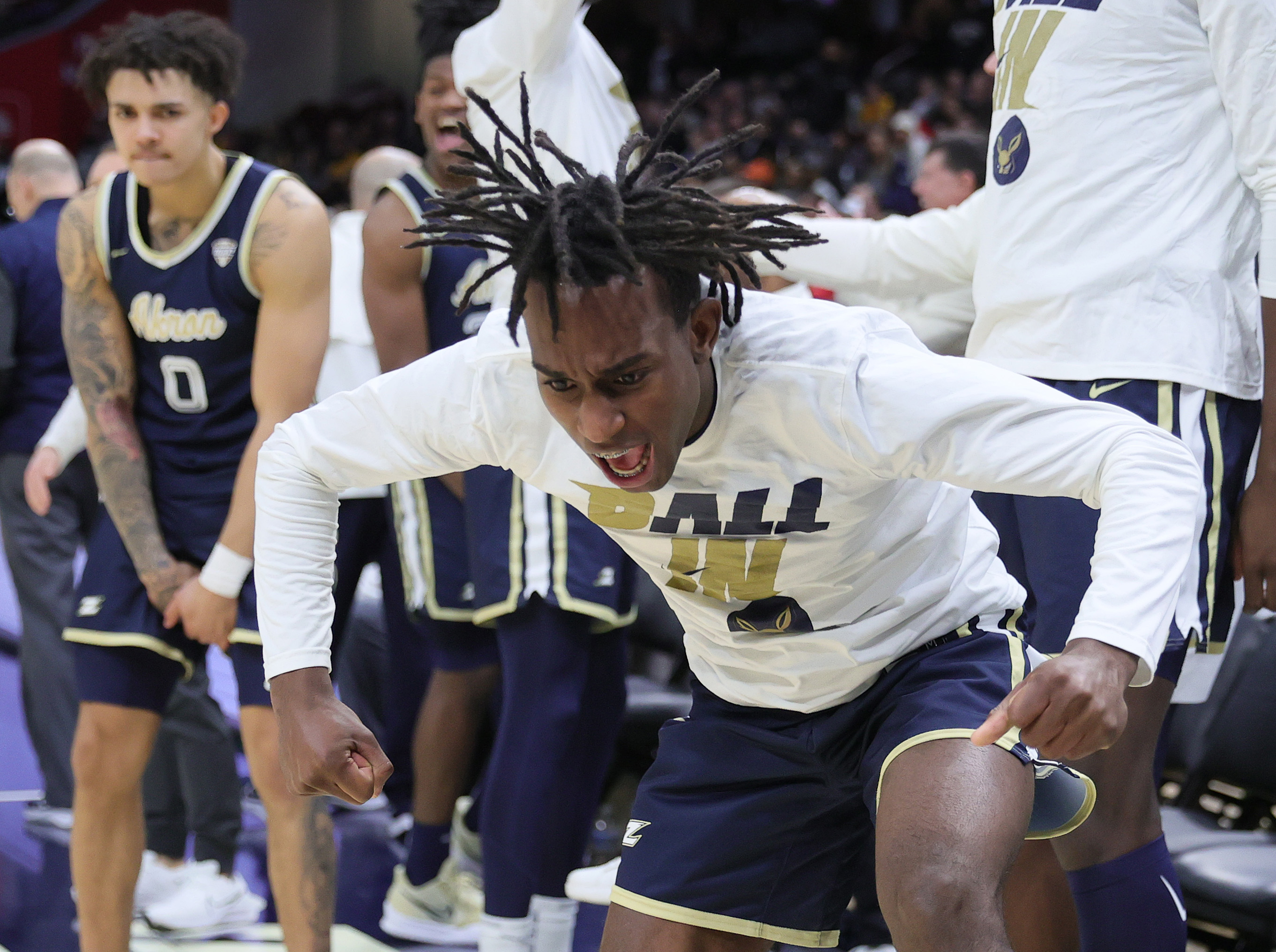 Kent vs. Akron in men's MAC Tournament final, March 12, 2022 ...