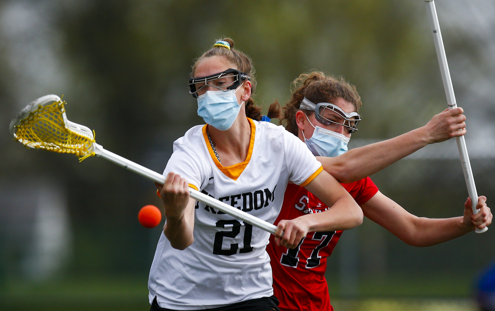 Freedom girls lacrosse hosts Saucon Valley on April 15, 2021 ...