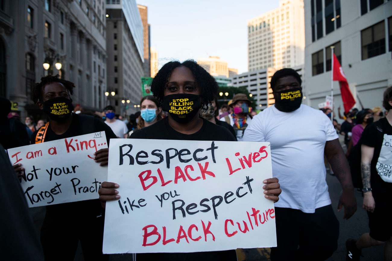 Nonviolent protesters march and dance in the city of Detroit - mlive.com