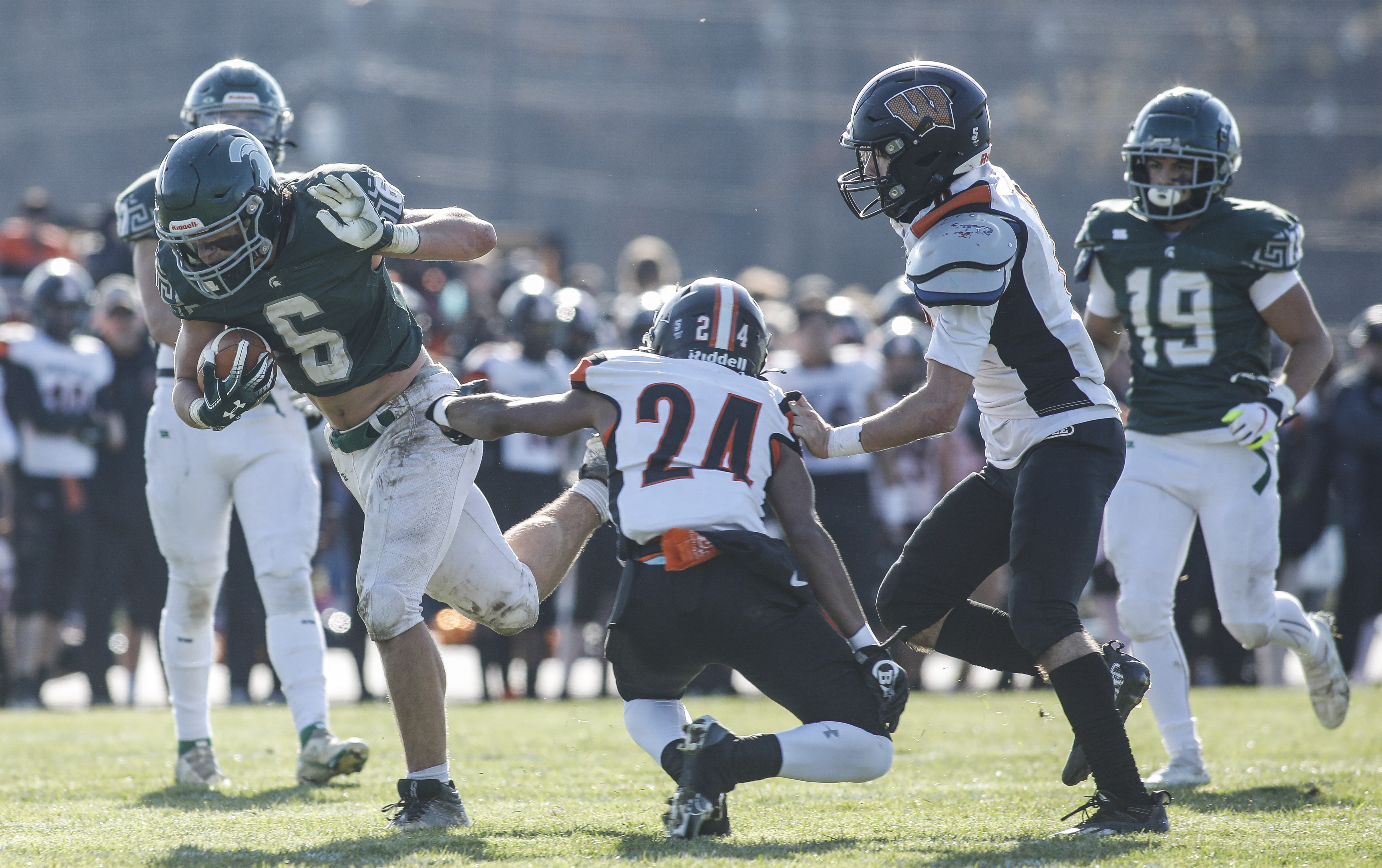 Football: Steinert vs. Hamilton West in Thanksgiving Day rivalry game ...