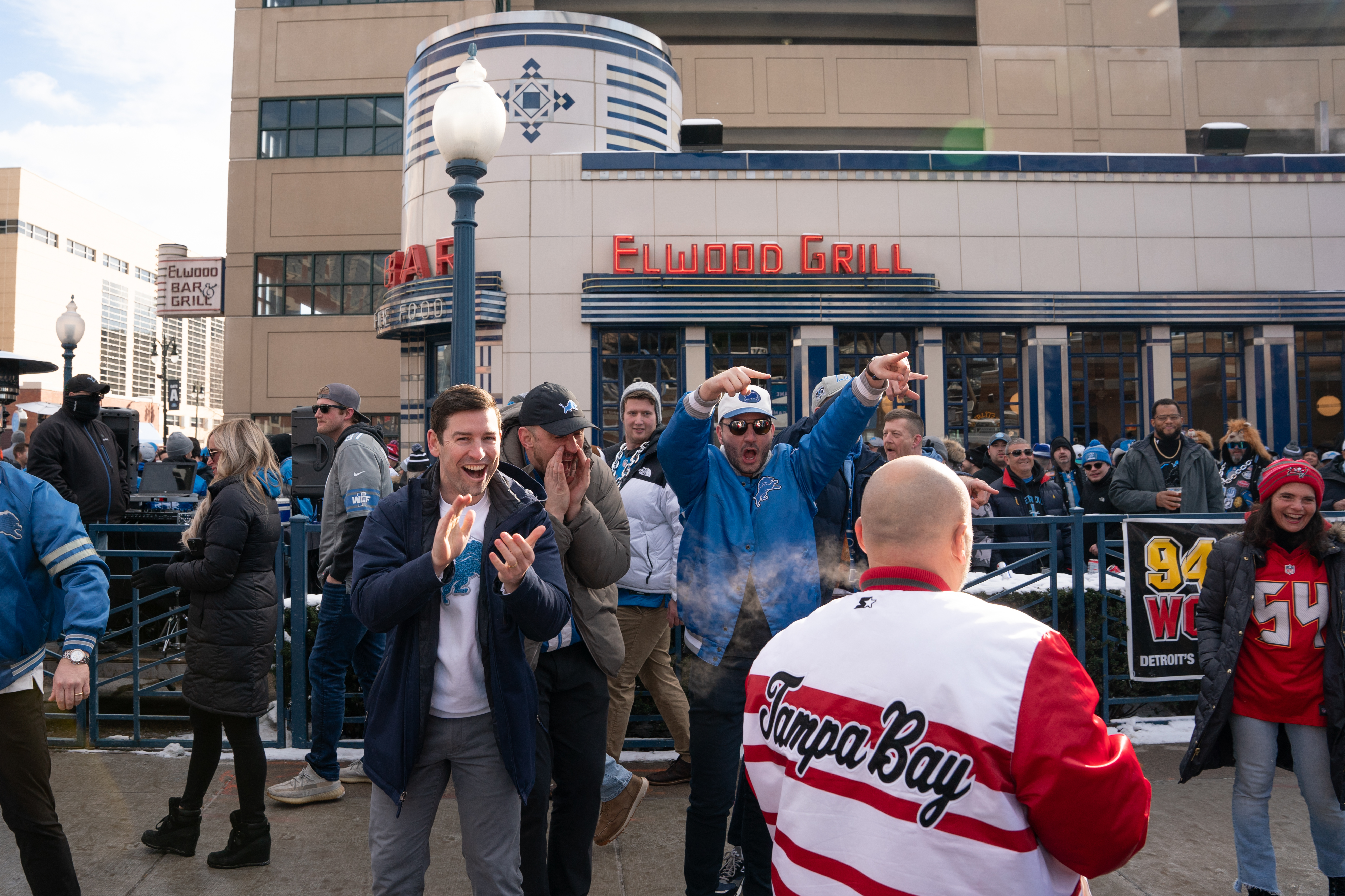 Lions fans as the Detroit Lions take on Tampa Bay Buccaneers at Ford ...