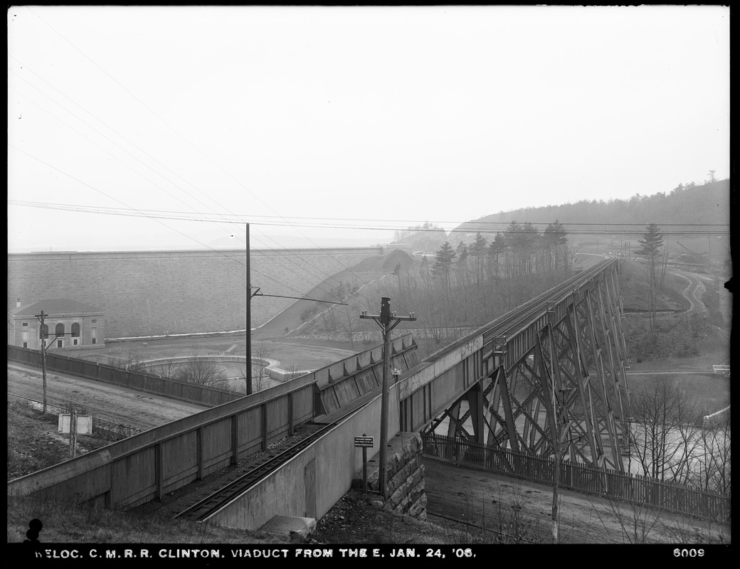 Historic photos of the construction of the Wachusett Dam in Clinton ...