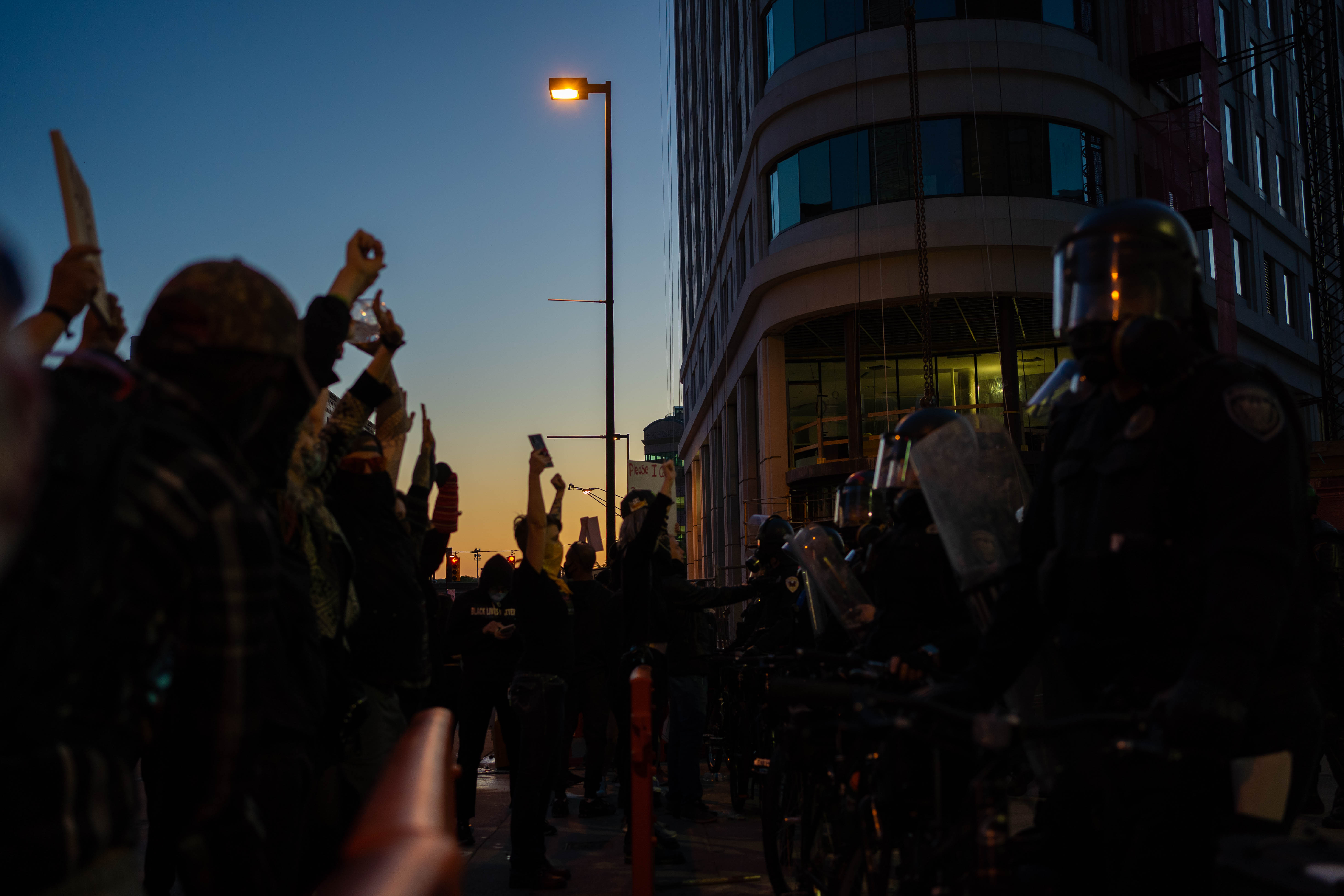Photos from protest against police brutality in Grand Rapids - mlive.com
