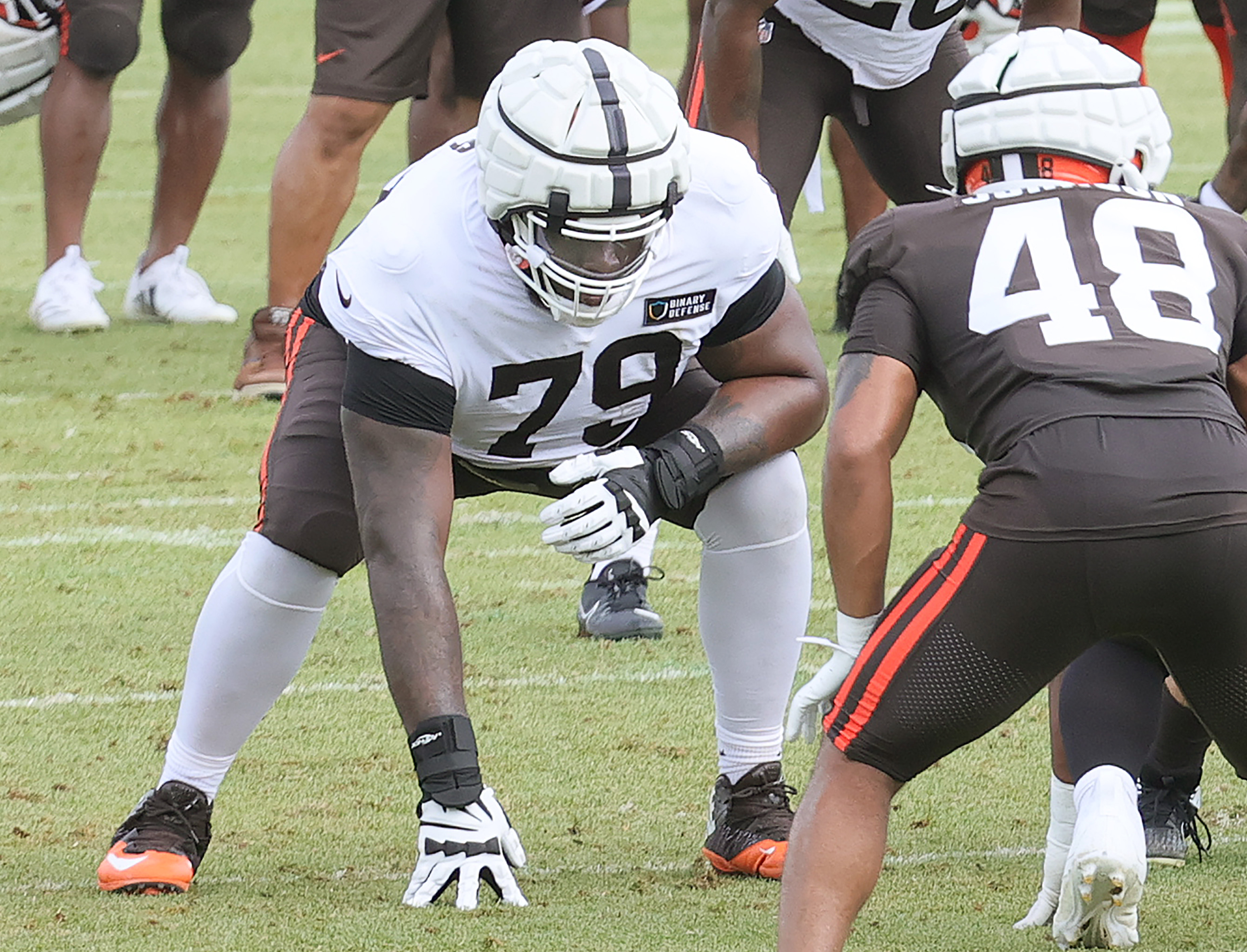 Cleveland Browns offensive tackle Dewand Jones, August 1, 2024 ...