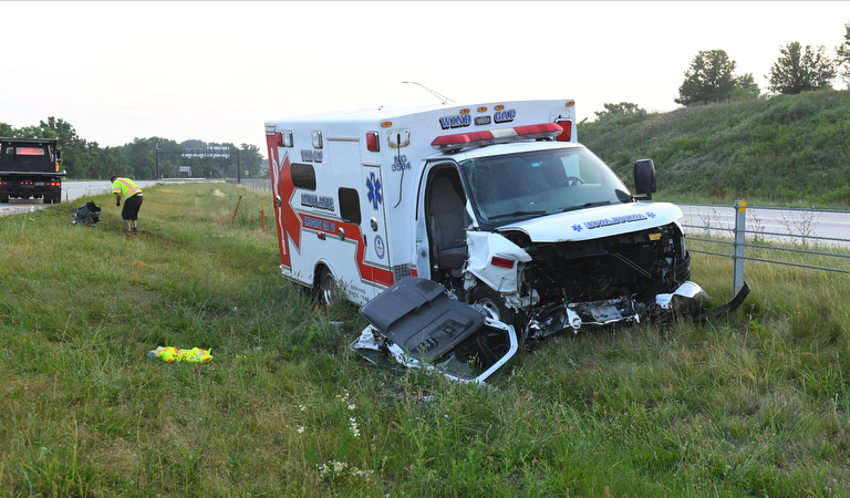 Driver dies in wrong-way collision with ambulance on Route 33 ...
