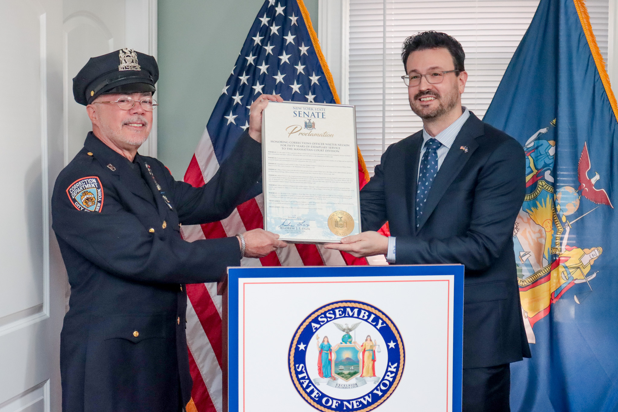 Correction officer Walter Nelson honored for 50 years of service ...