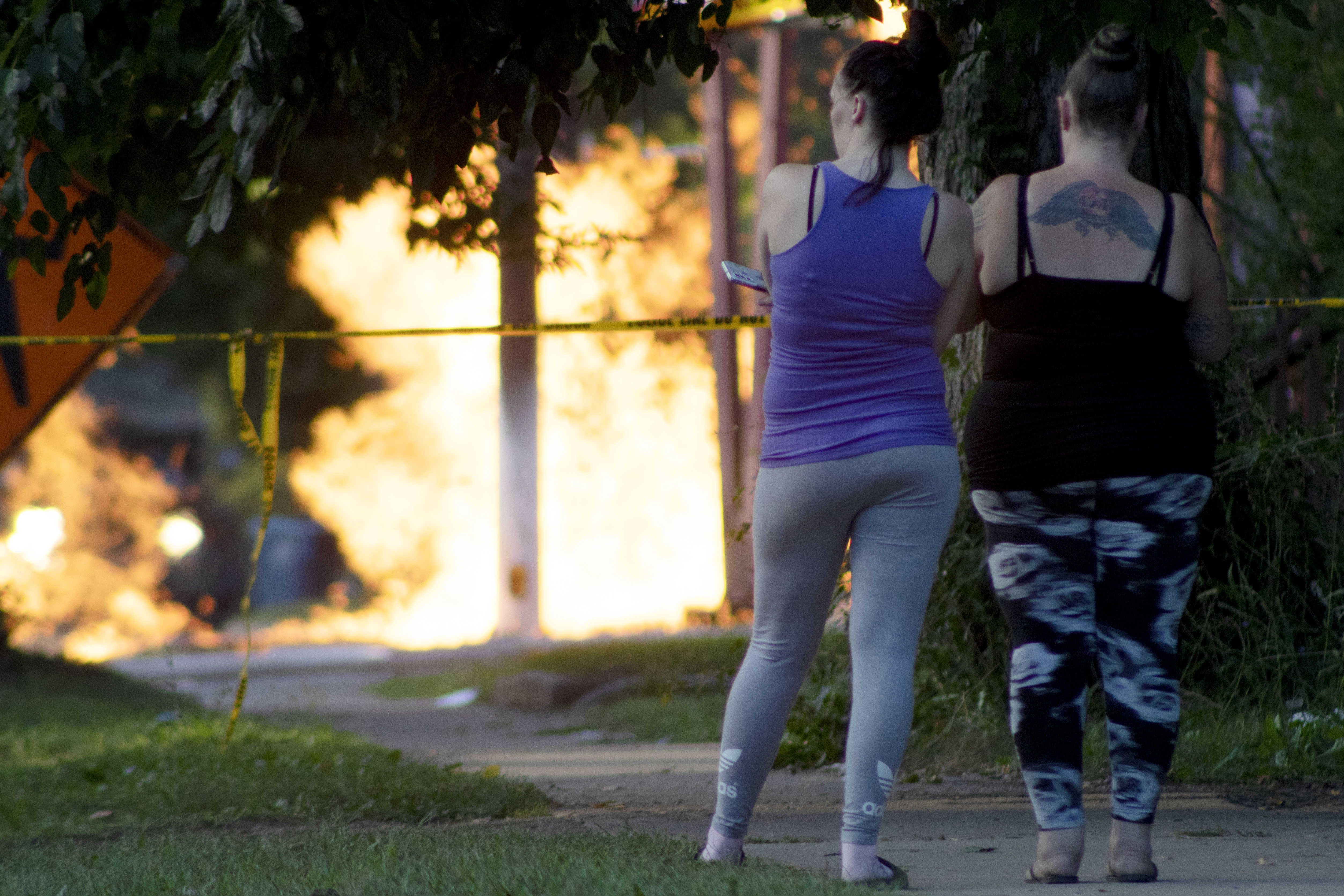 Gas leak explosion leads to massive fire - mlive.com