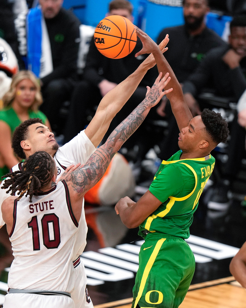 Oregon vs. South Carolina, men's NCAA Tournament, March 21, 2024 ...