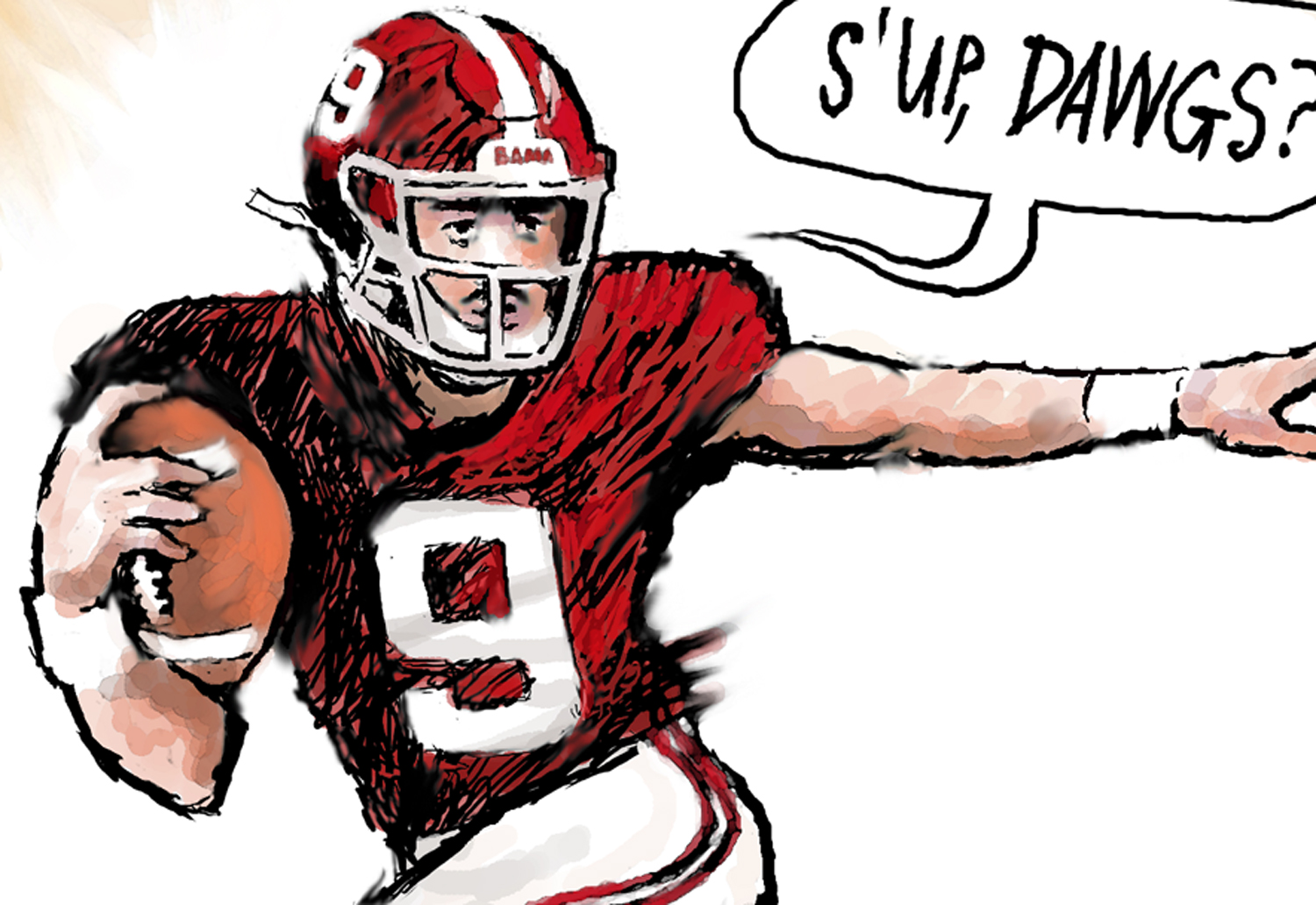 Heisman Pose Cartoon