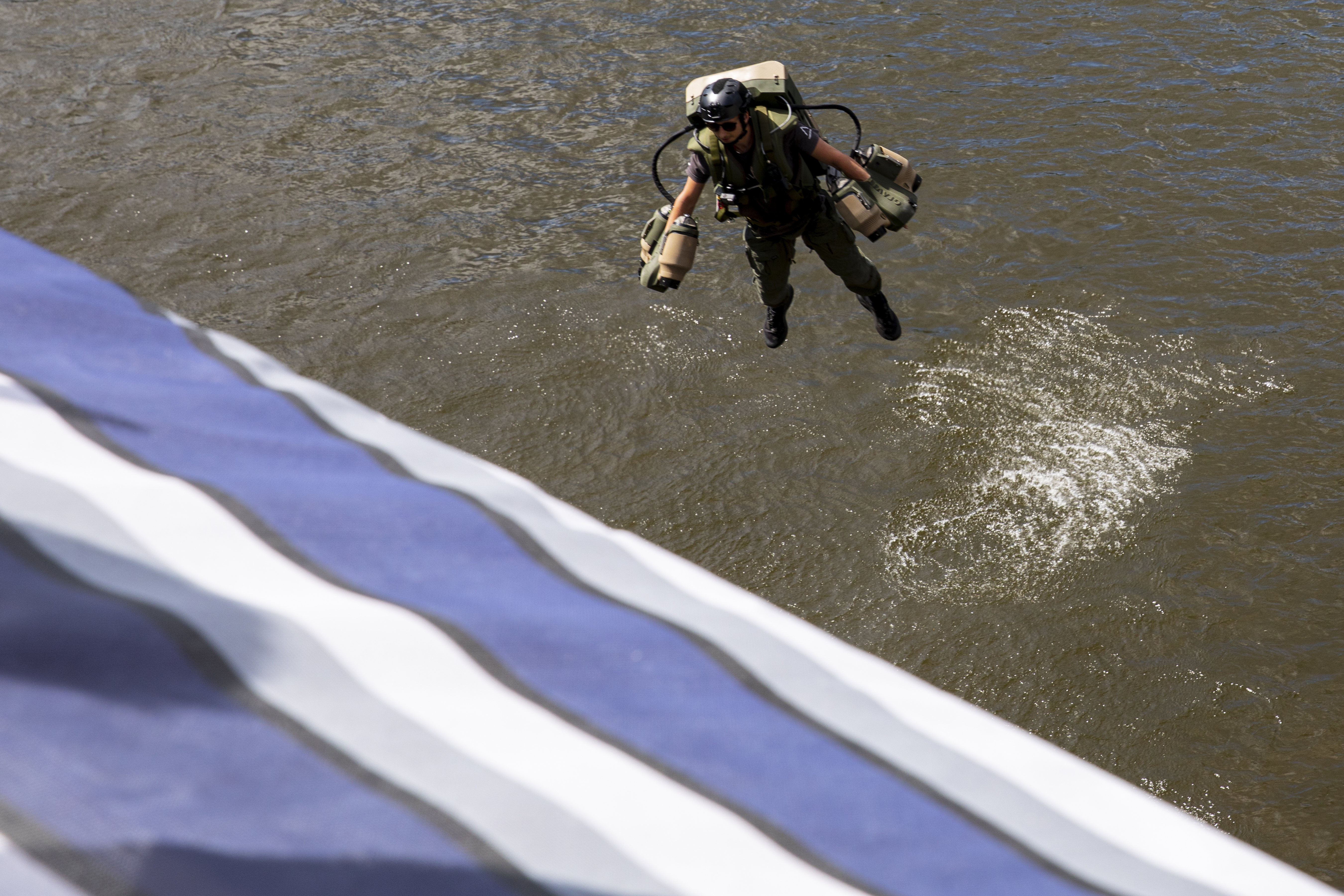 Man flies over Grand Rapids during jet suit demonstration - mlive.com