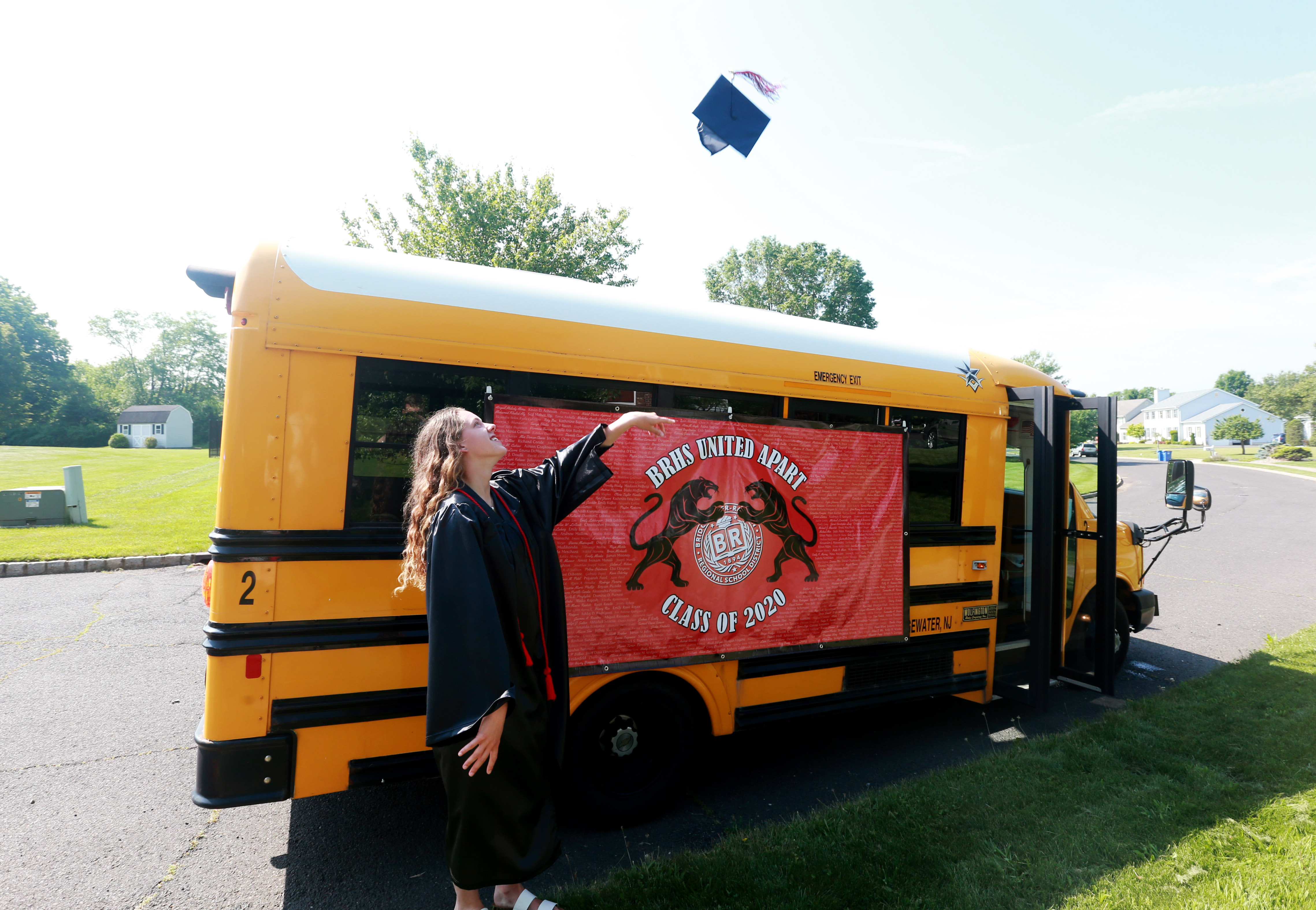 Graduation bus visits high school seniors at home - nj.com