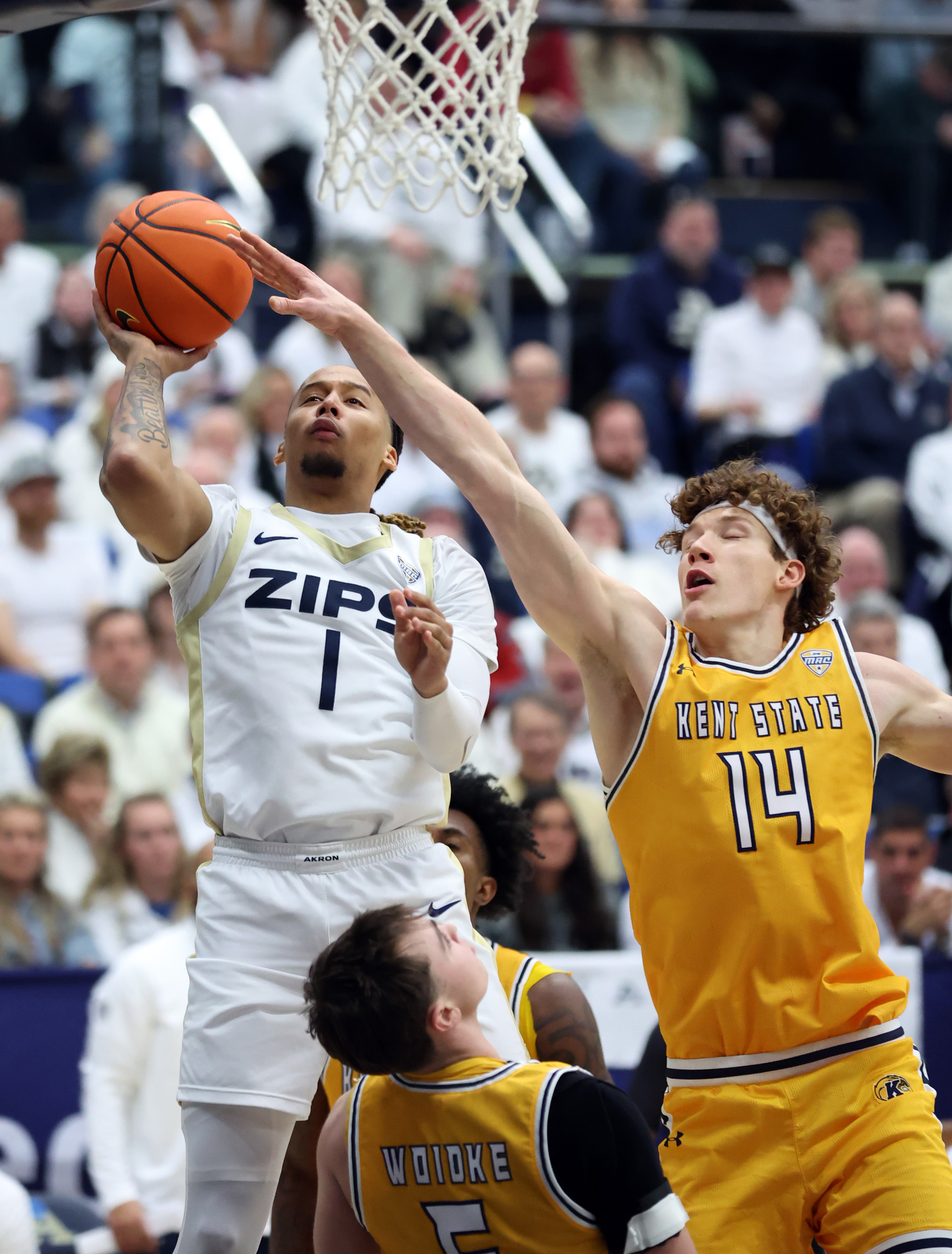 College basketball: Akron Zips vs. Kent State Golden Flashes, January ...