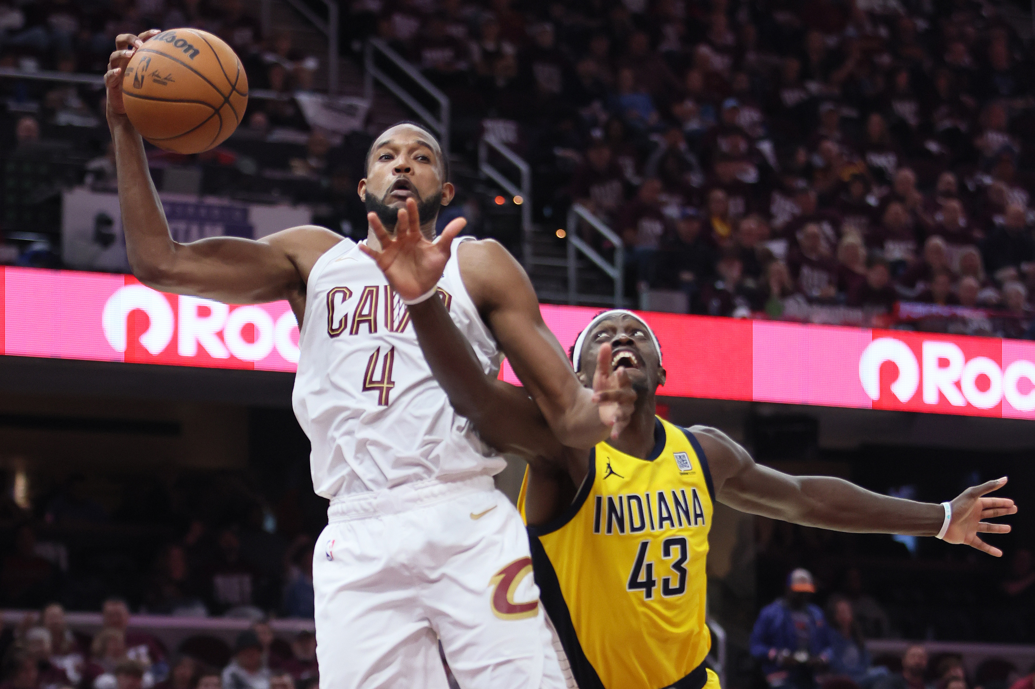 Cleveland Cavaliers vs. Indiana Pacers in game 1 of the Eastern ...