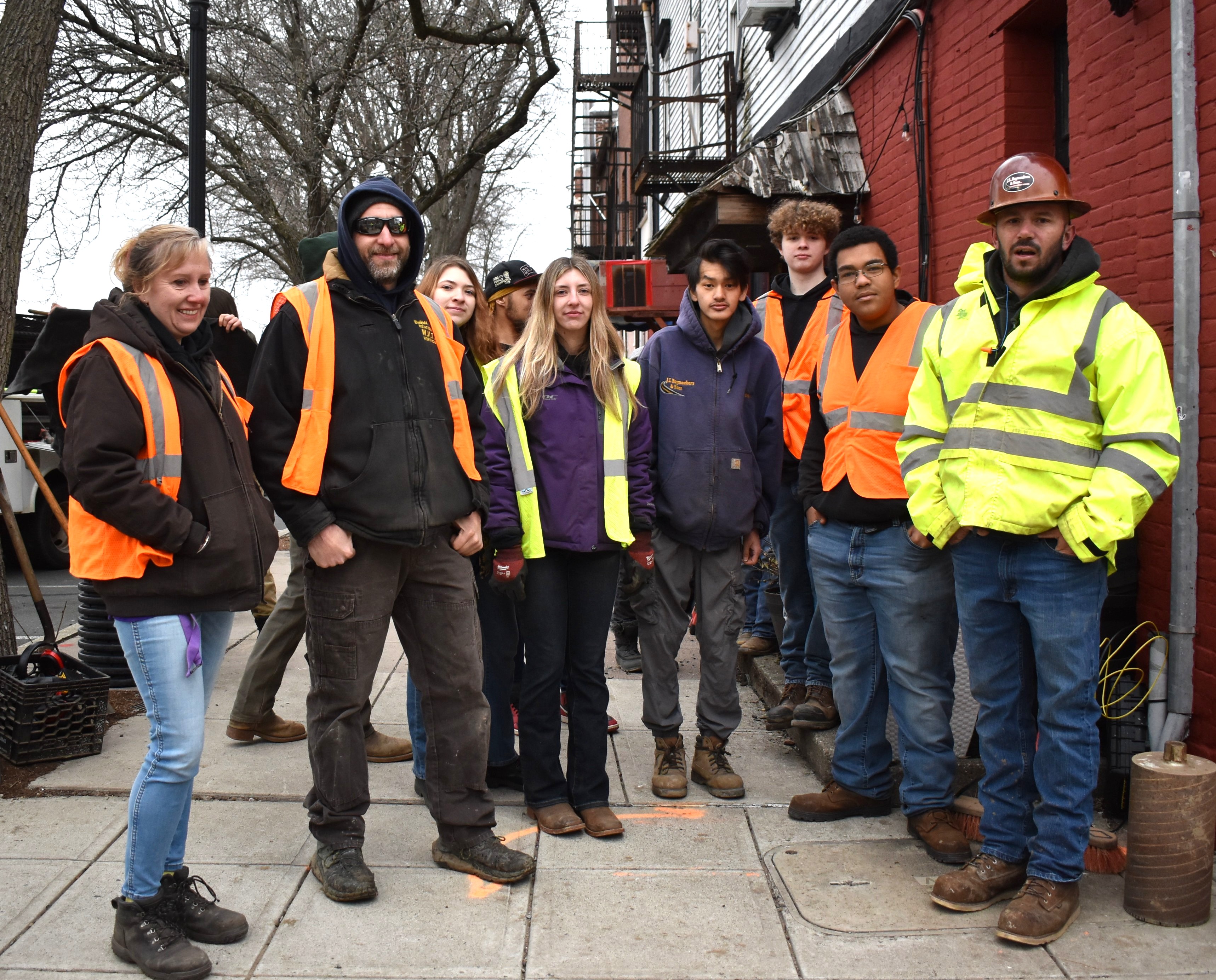 Westfield DPW installs rain garden on School St. with WTA and ...