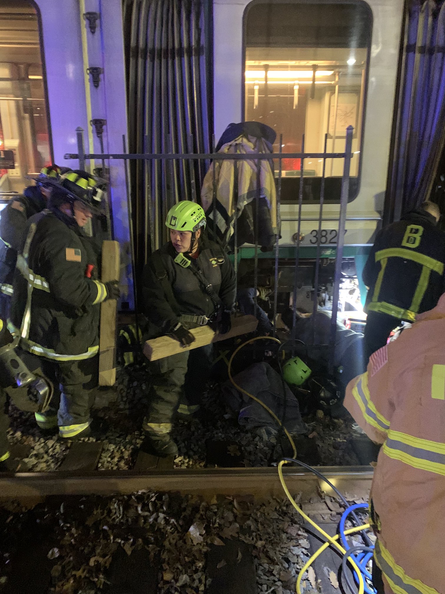 Boston first responders rescue person under T trolley - masslive.com