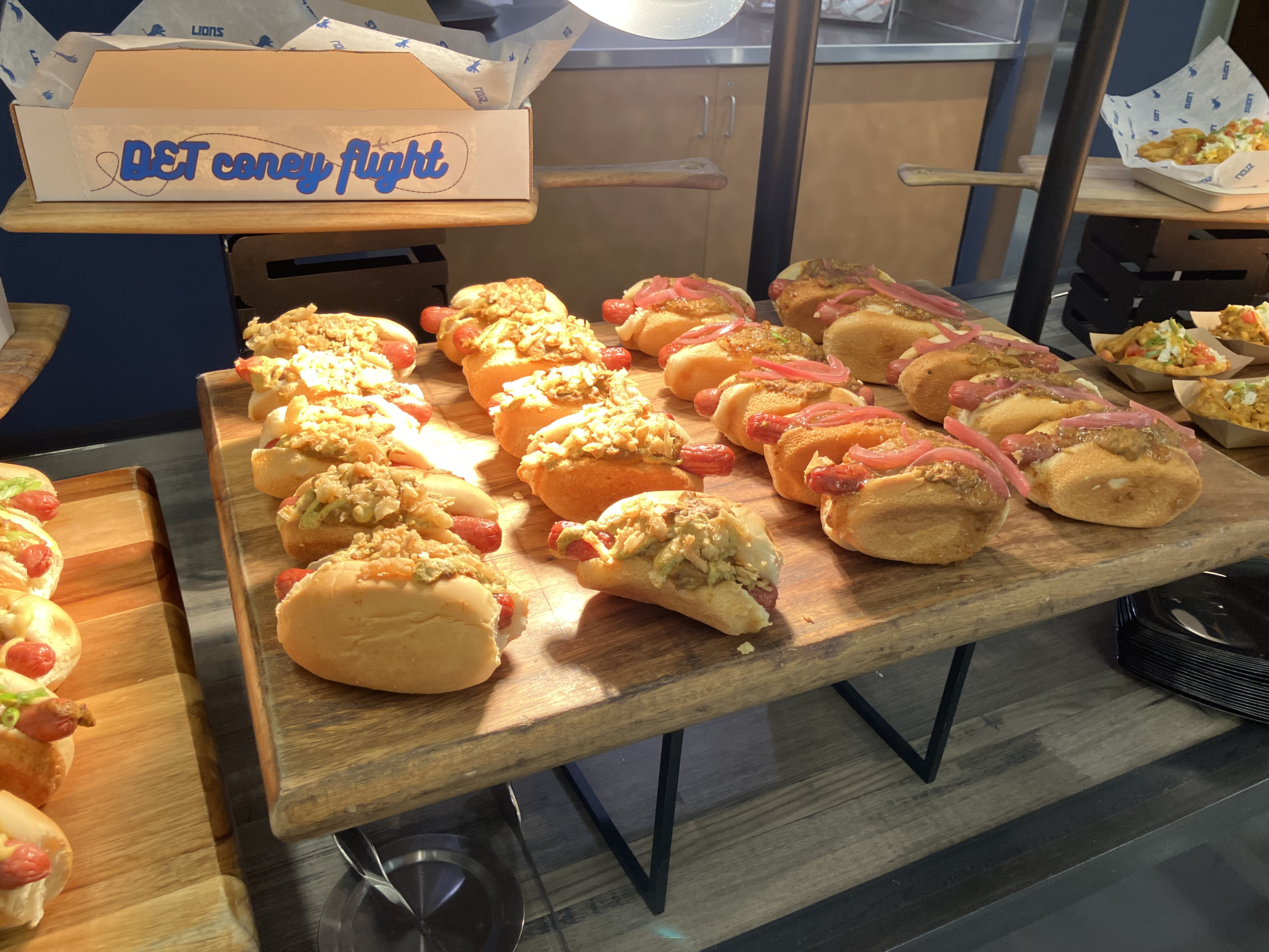 Detroit Lions preview new food offerings for game day at Ford Field ...