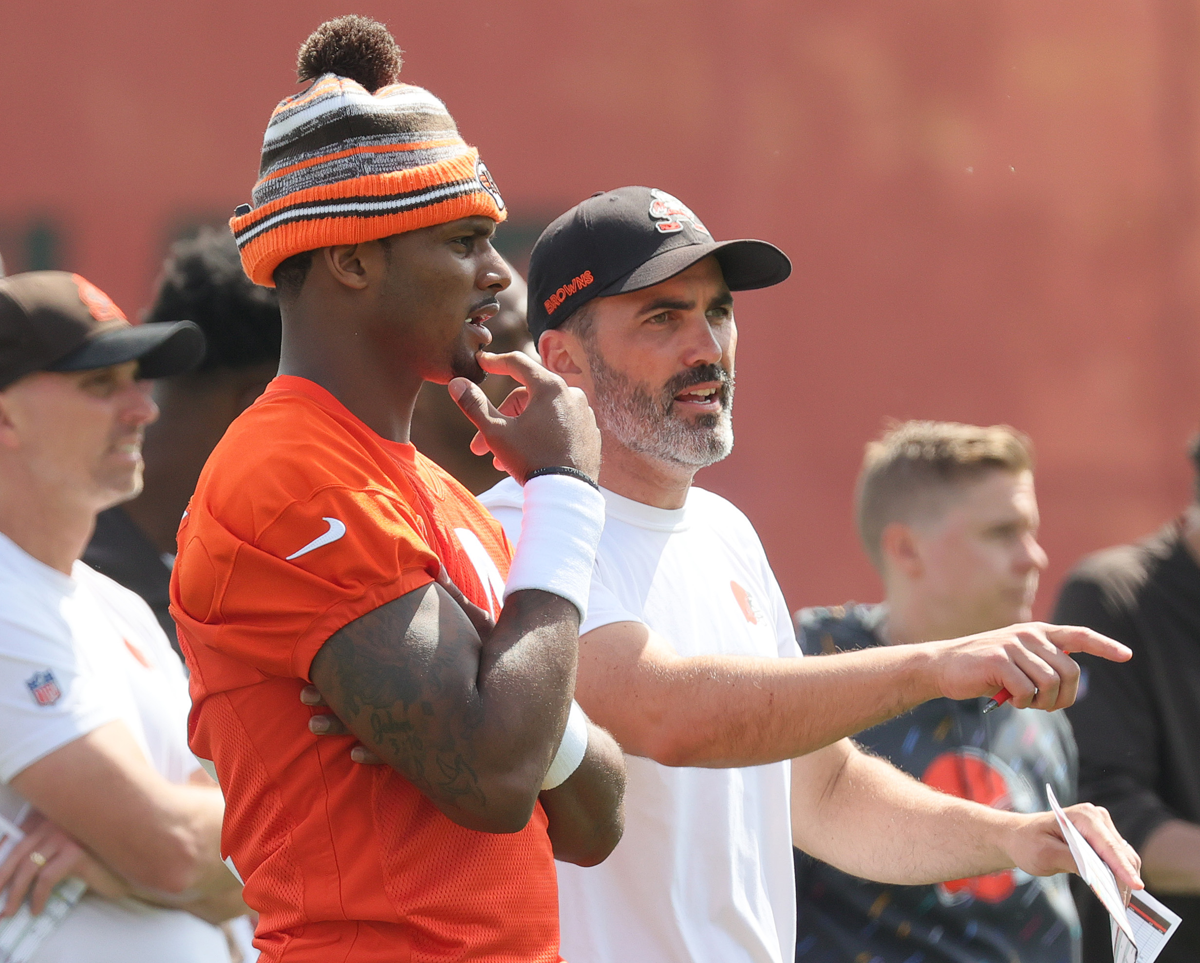 Cleveland Browns quarterback Deshaun Watson in practice - cleveland.com