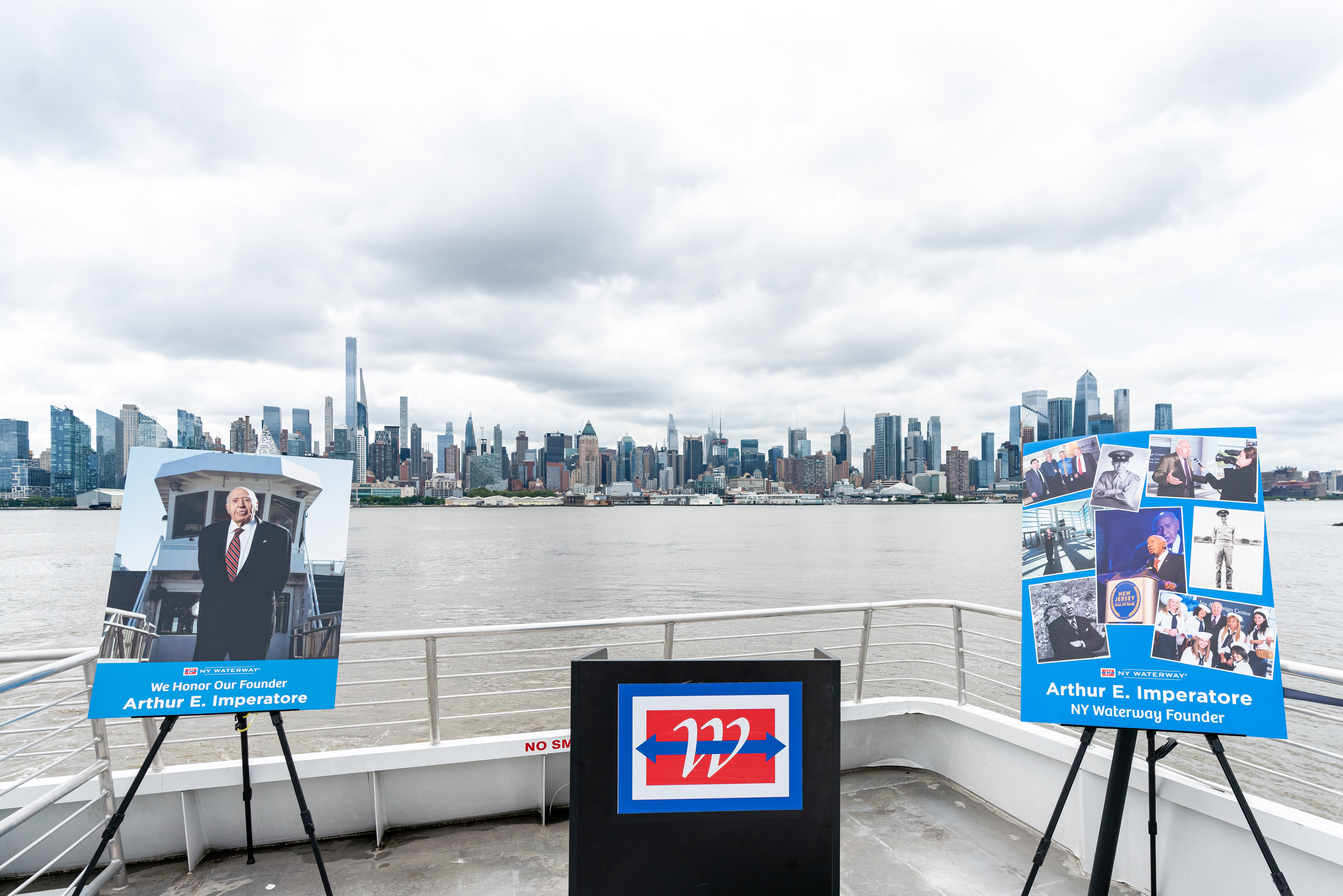 New York waterways newest ferry is christened in honor of Arthur E ...