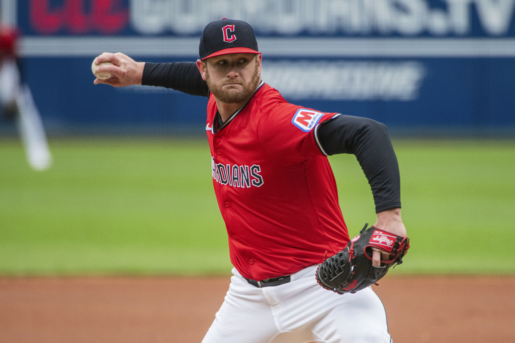 Cleveland Guardians vs. Boston Red Sox in game one of a double header ...