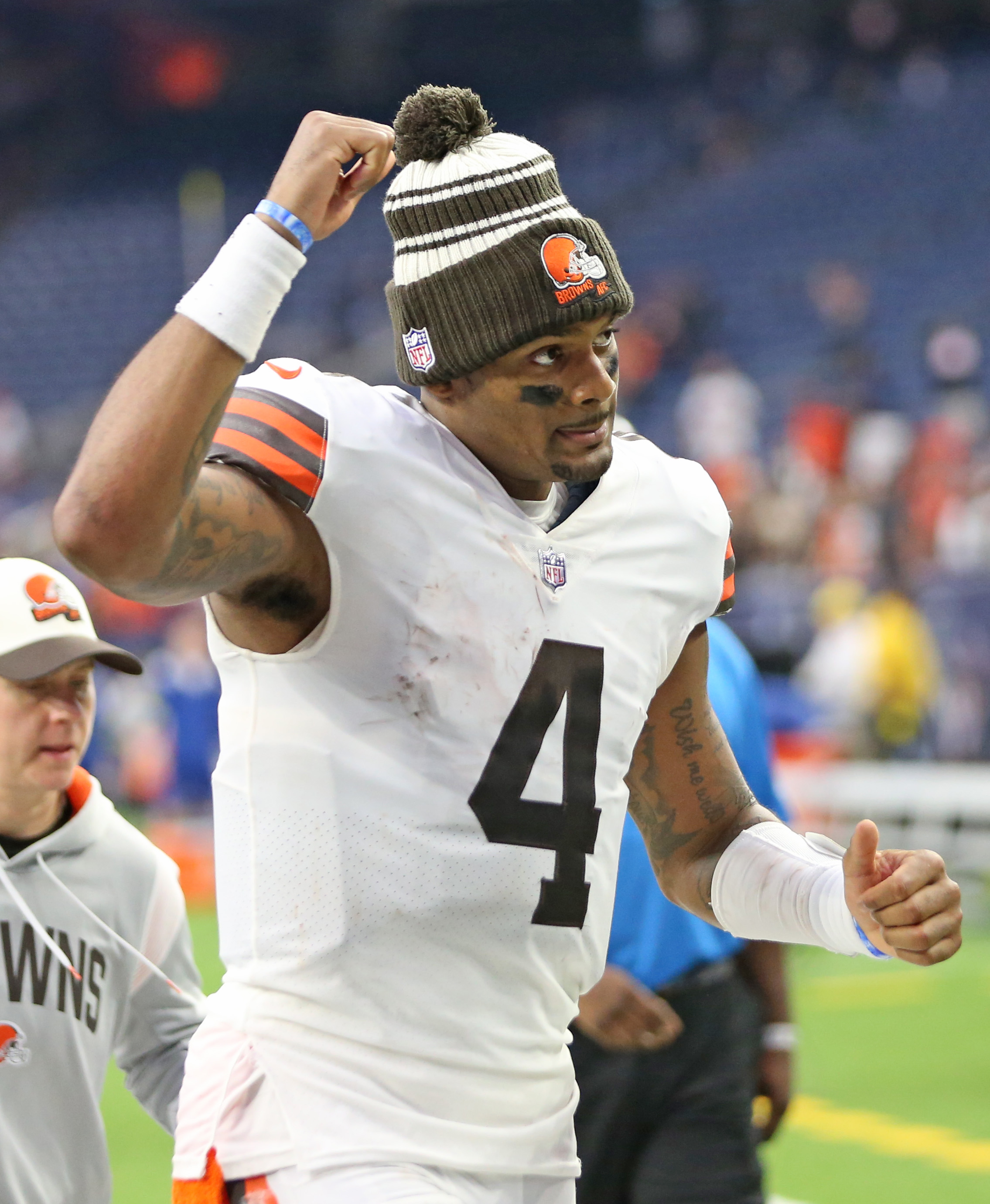 Cleveland Browns quarterback Deshaun Watson vs. Houston Texans ...