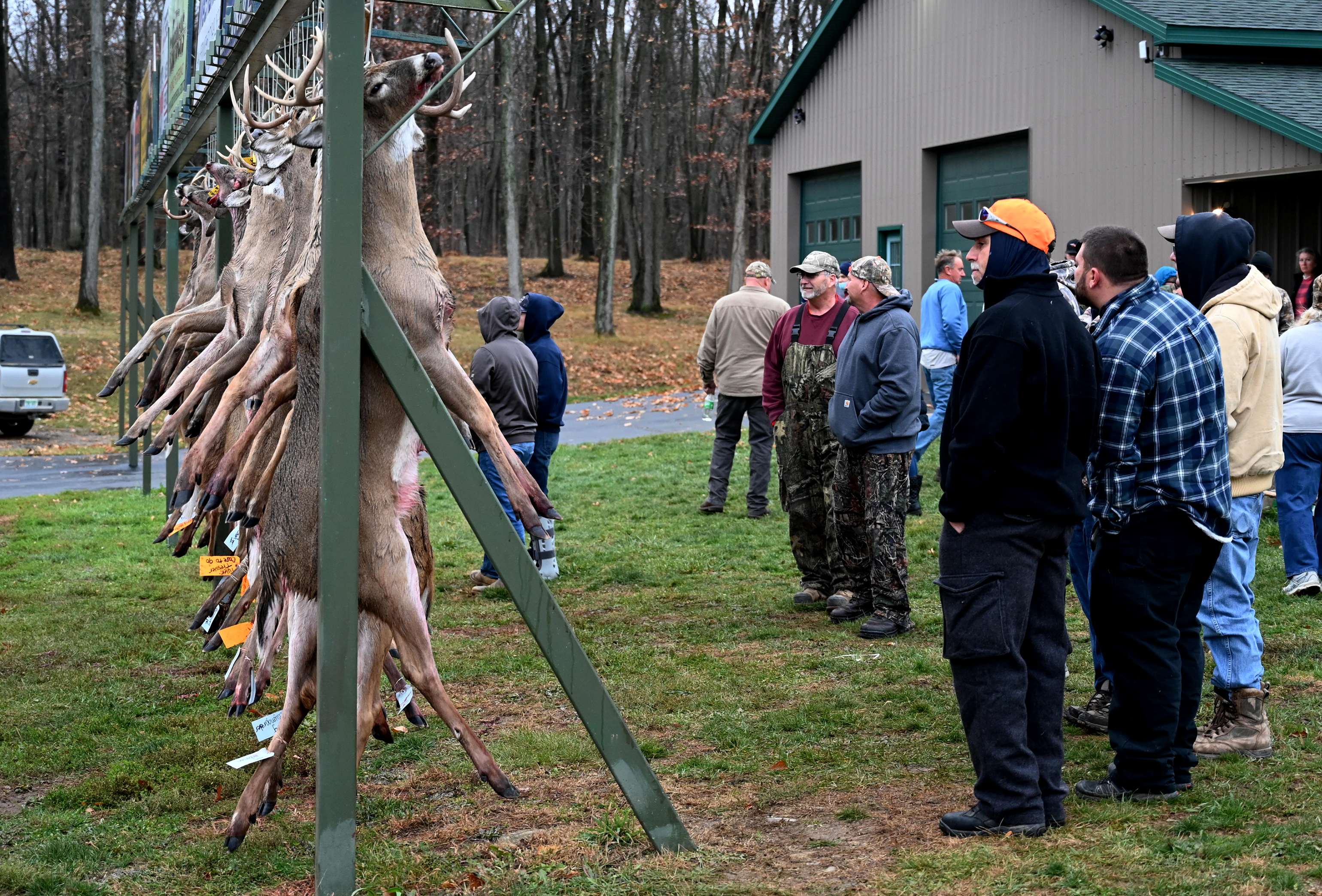 Buck poles at Jerome Country Market and Knutson's on the first day of ...