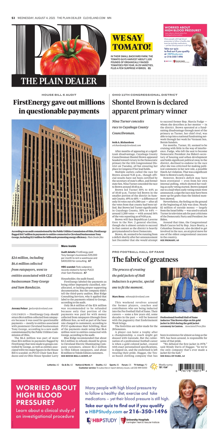 2021 Plain Dealer front page images: Part 2 - cleveland.com