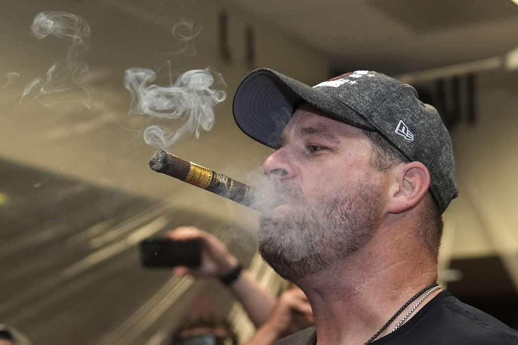 Cleveland Guardians celebrate 12th AL Central Division title ...