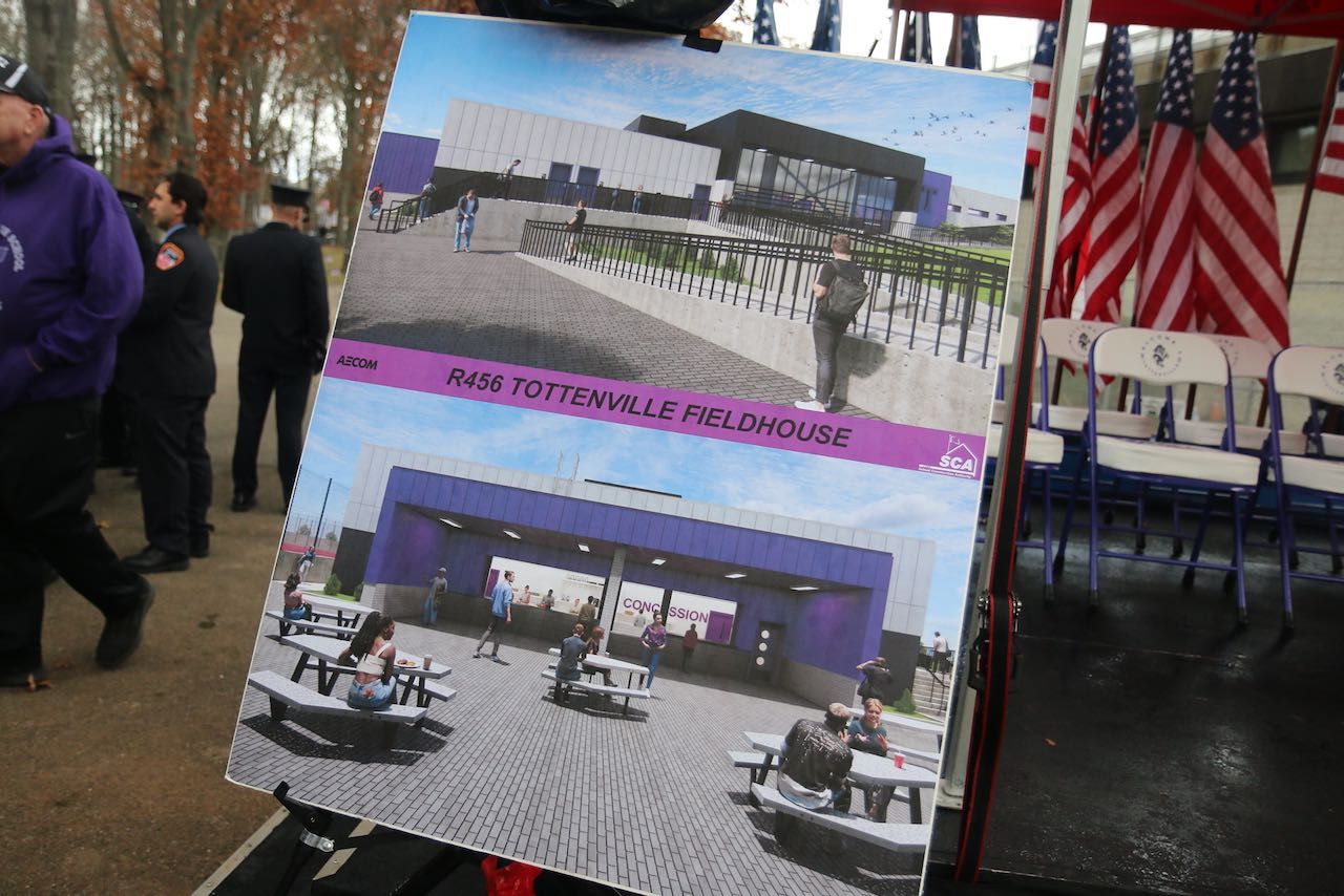 Tottenville H.S. breaks ground on new field house named in honor of ...