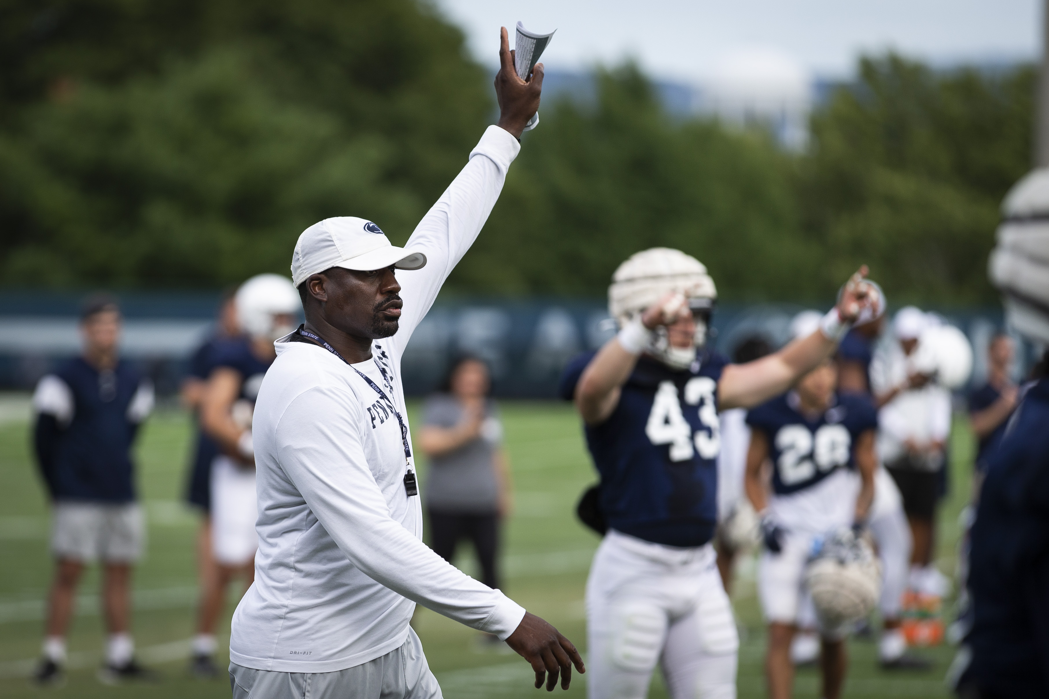 Penn State defenders in action at Wednesday practice - pennlive.com