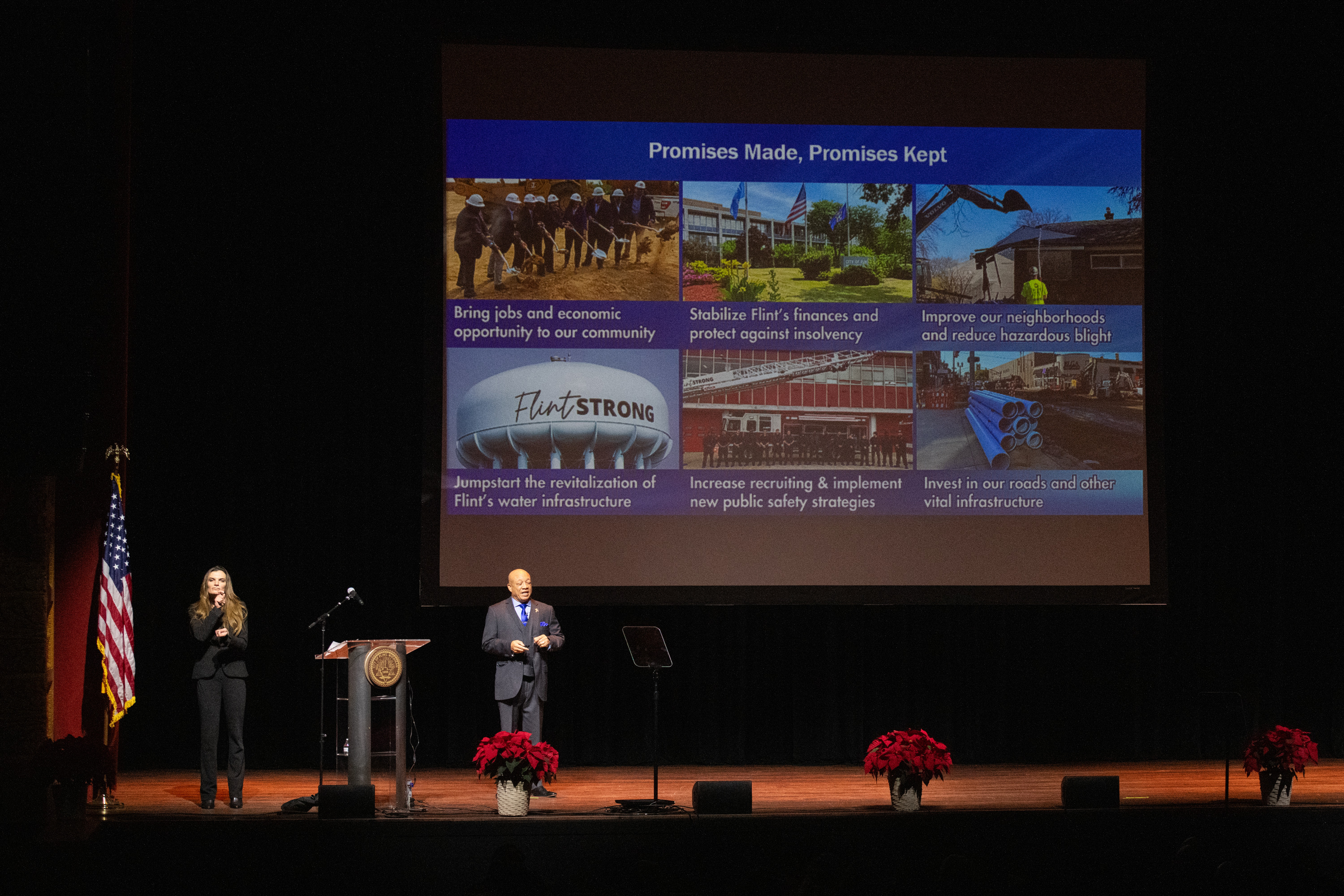 Flint Mayor Sheldon Neeley delivers fourth State of the City address ...