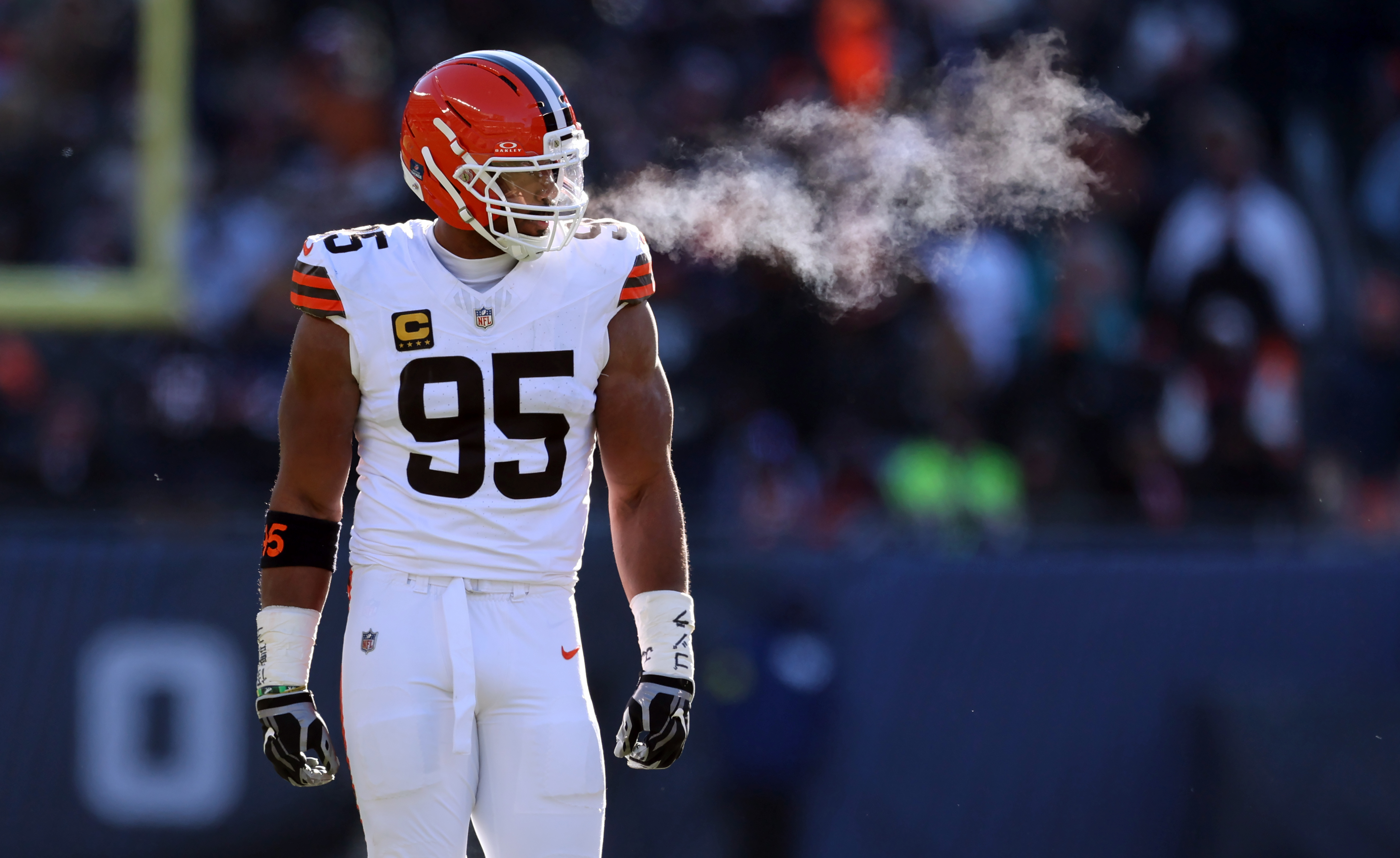 Cleveland Browns defensive end Myles Garrett vs. Chicago Bears ...