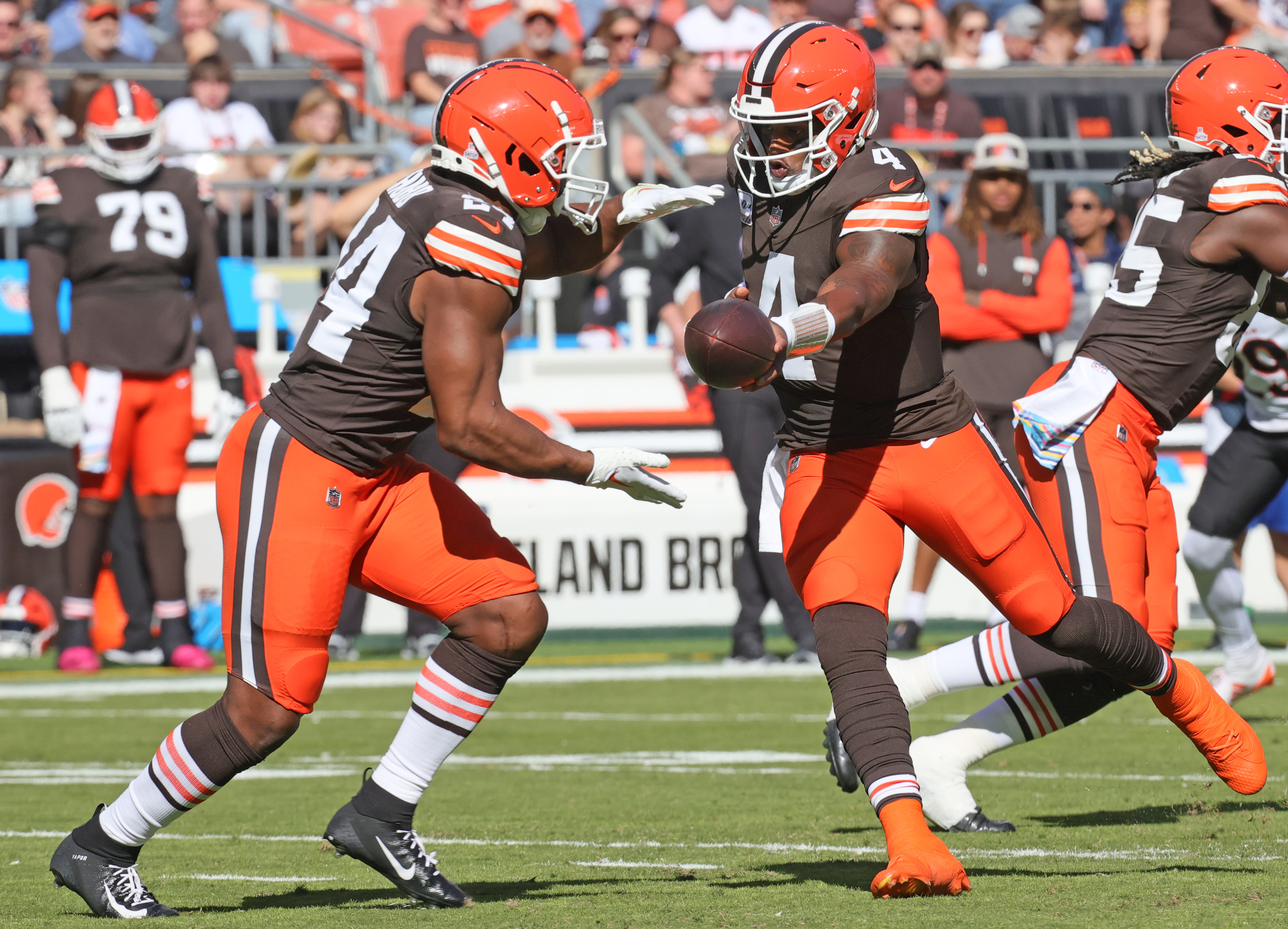 Cleveland Browns running back Nick Chubb vs. the Cincinnati Bengals ...