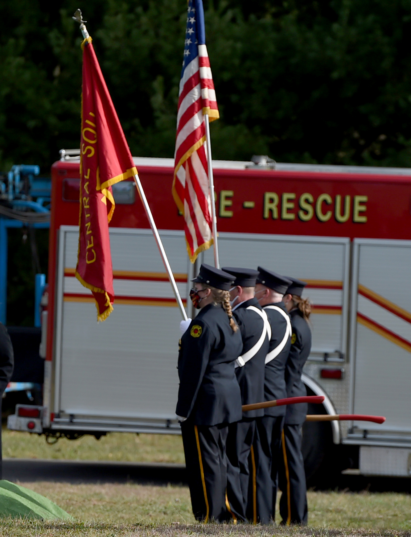 A fire fighters funeral procession in Oswego County - syracuse.com