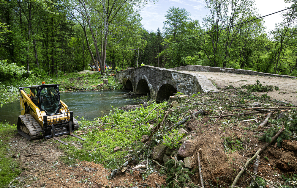 Lebanon County 150-year-old stone masonry arch bridge being replaced ...