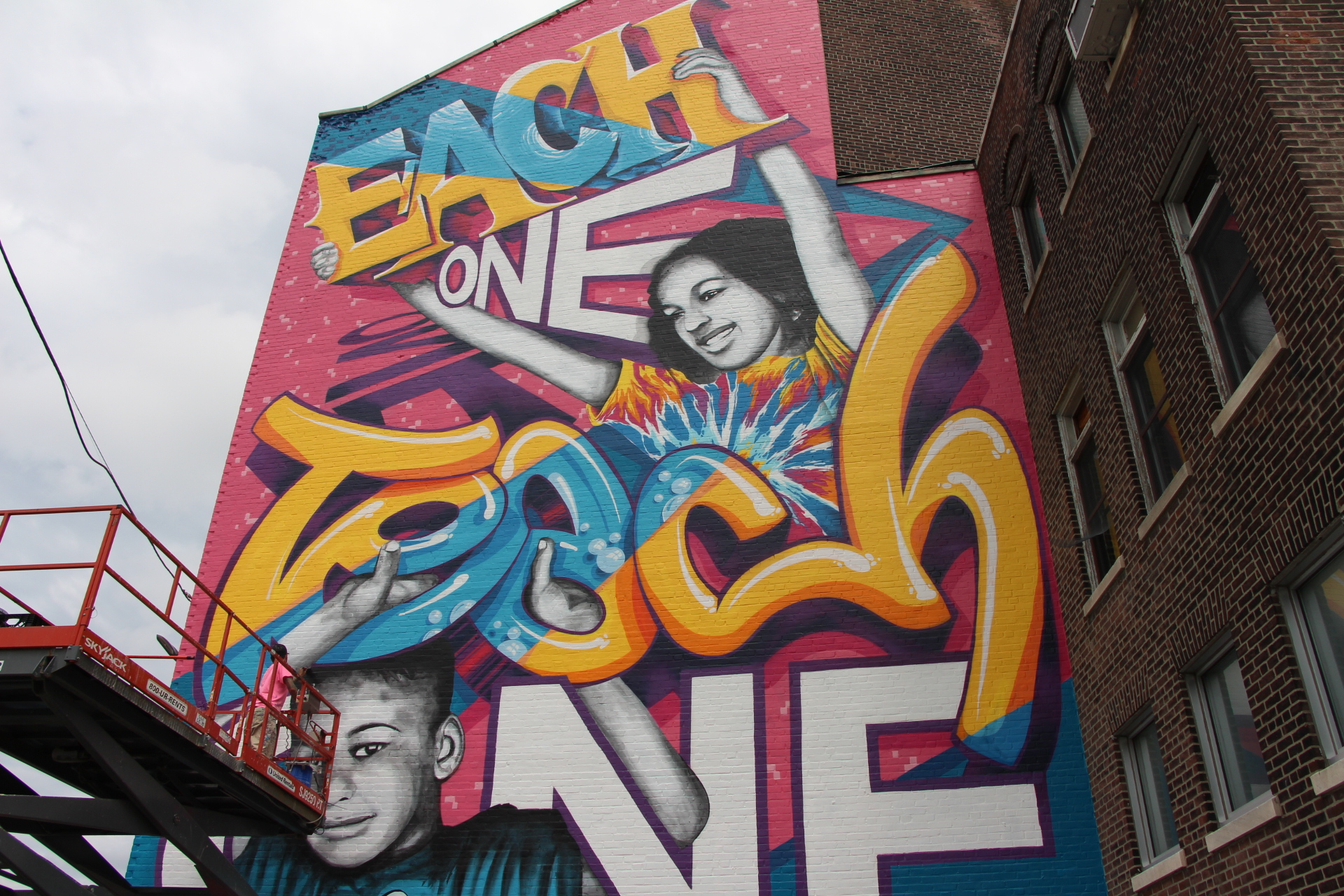 Murals from POW WOW Worcester 2021 encourage children to reach for ...