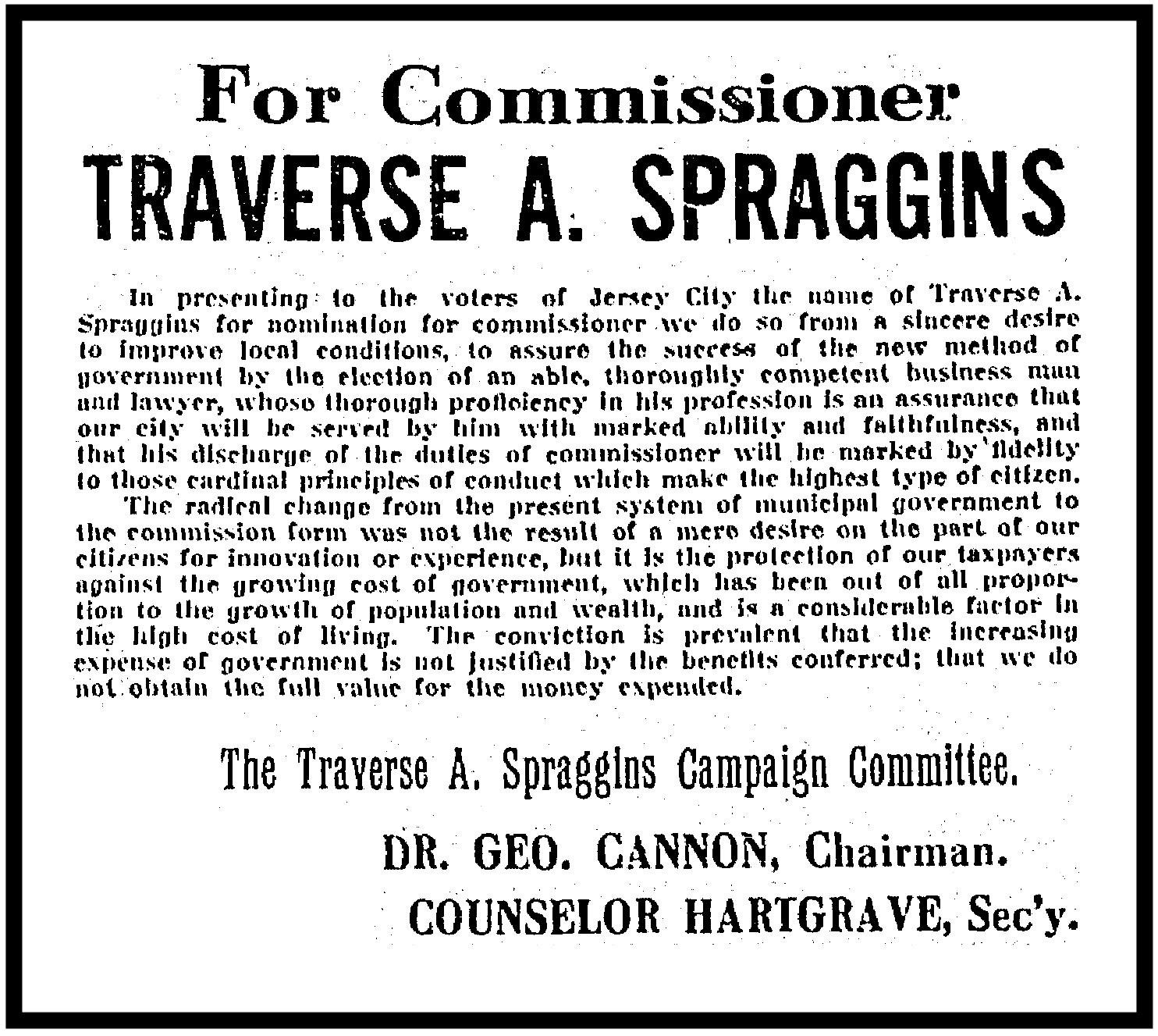 Committee of One Hundred of Hudson County - nj.com