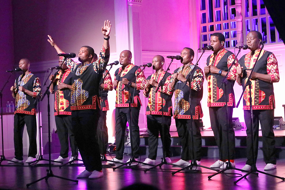 The Internationally known group Ladysmith Black Mambazo from South ...