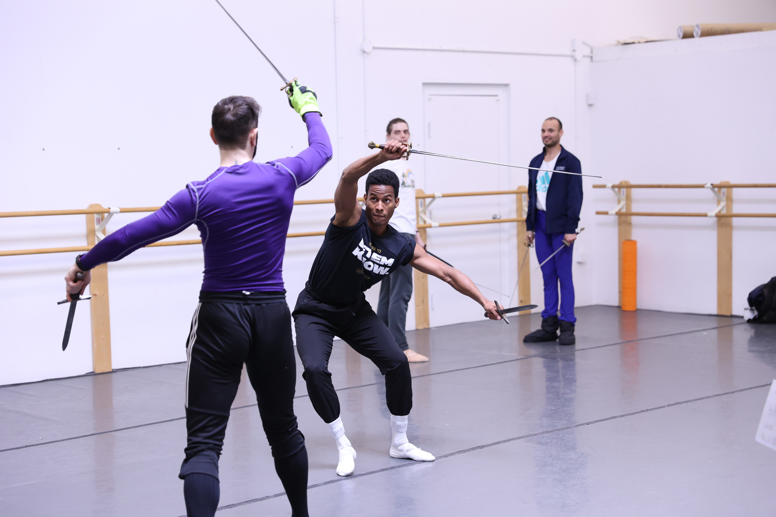 Cleveland Ballet sword-fighting training - cleveland.com