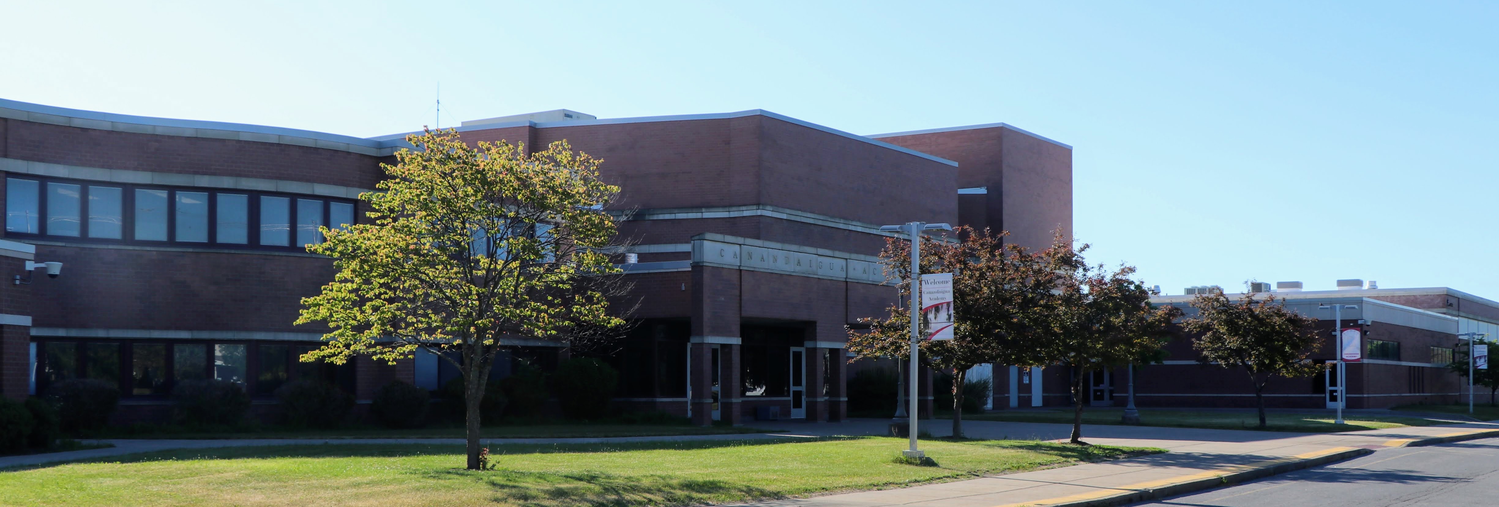 American High School Building Inside