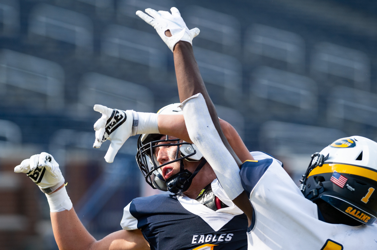 Saline vs. Hudsonville high school football at the Big House - mlive.com