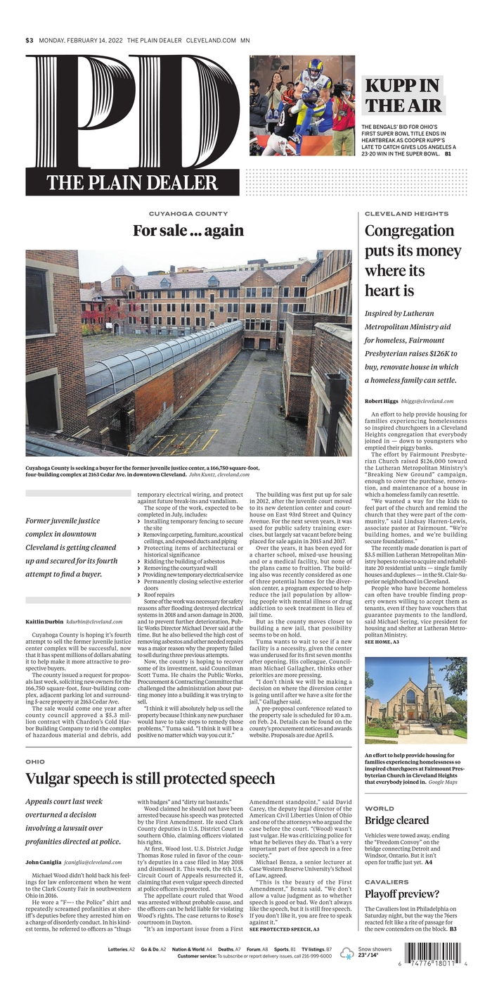 2022 Plain Dealer front page images - cleveland.com