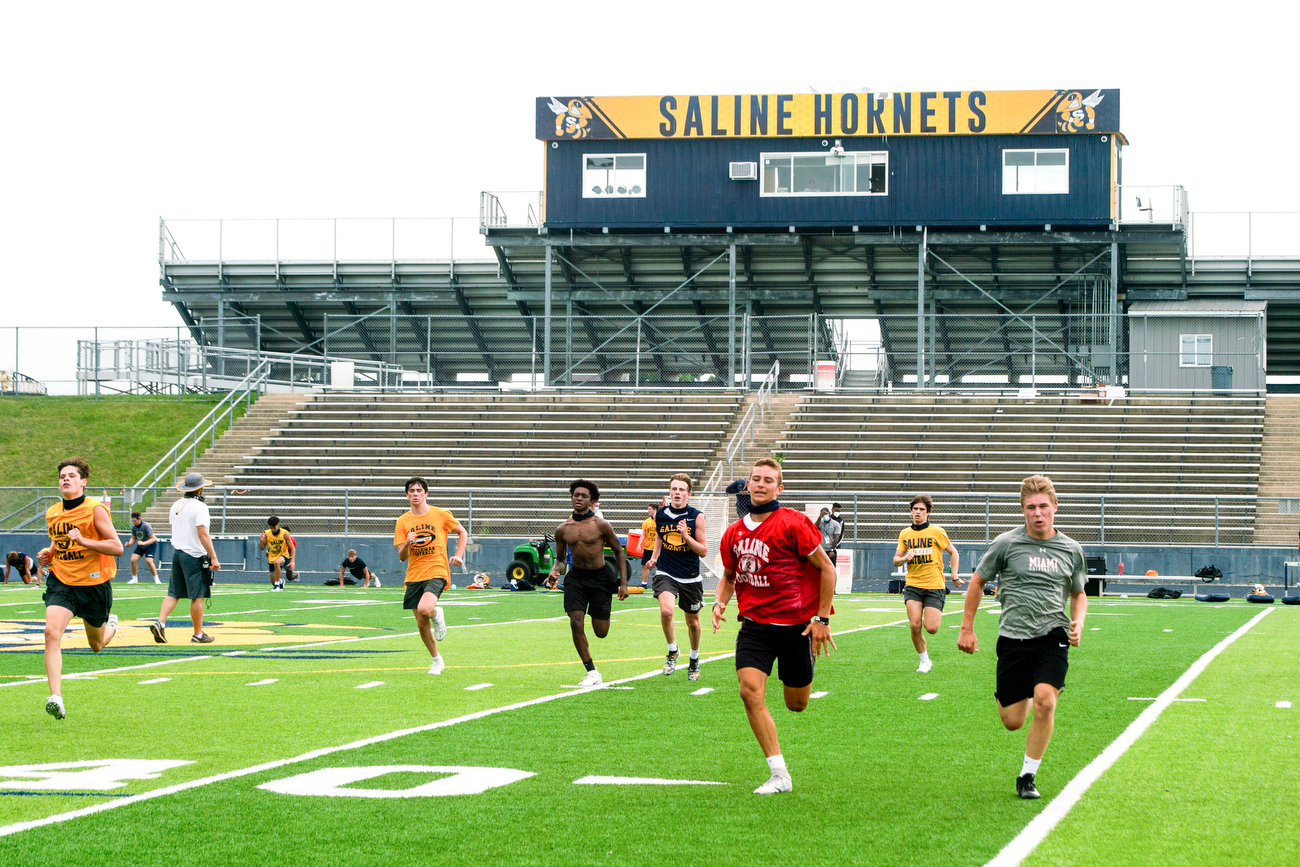 Saline Football Practice 2020 - mlive.com