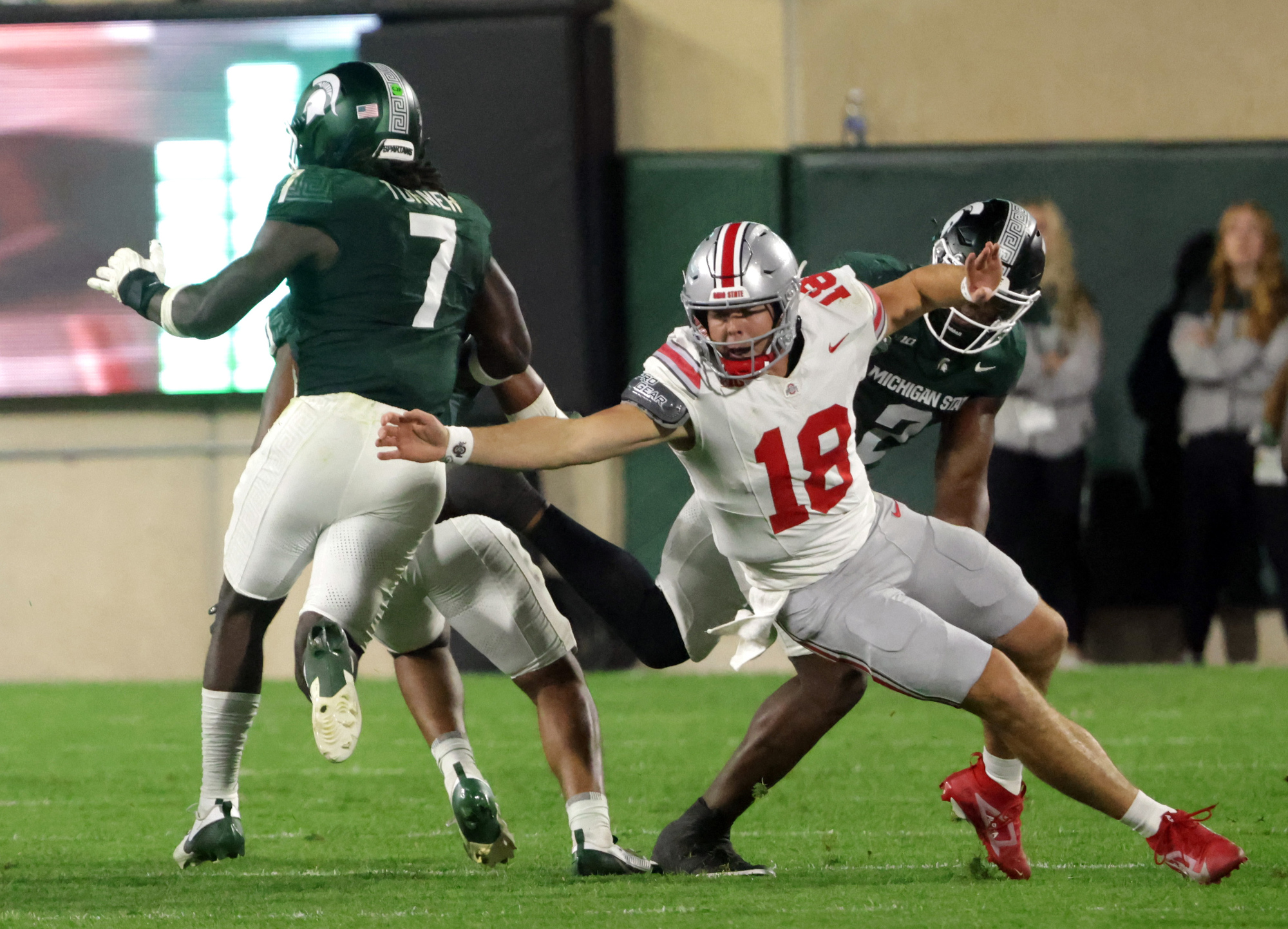 Ohio State Buckeyes at Michigan State Spartans, September 28, 2024 ...