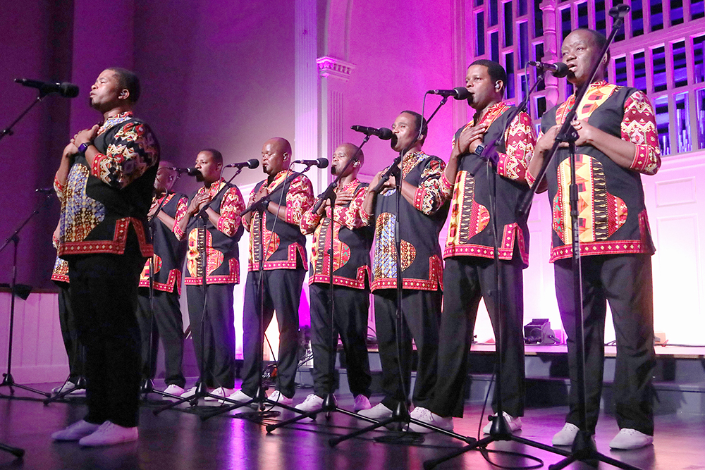 The Internationally known group Ladysmith Black Mambazo from South ...