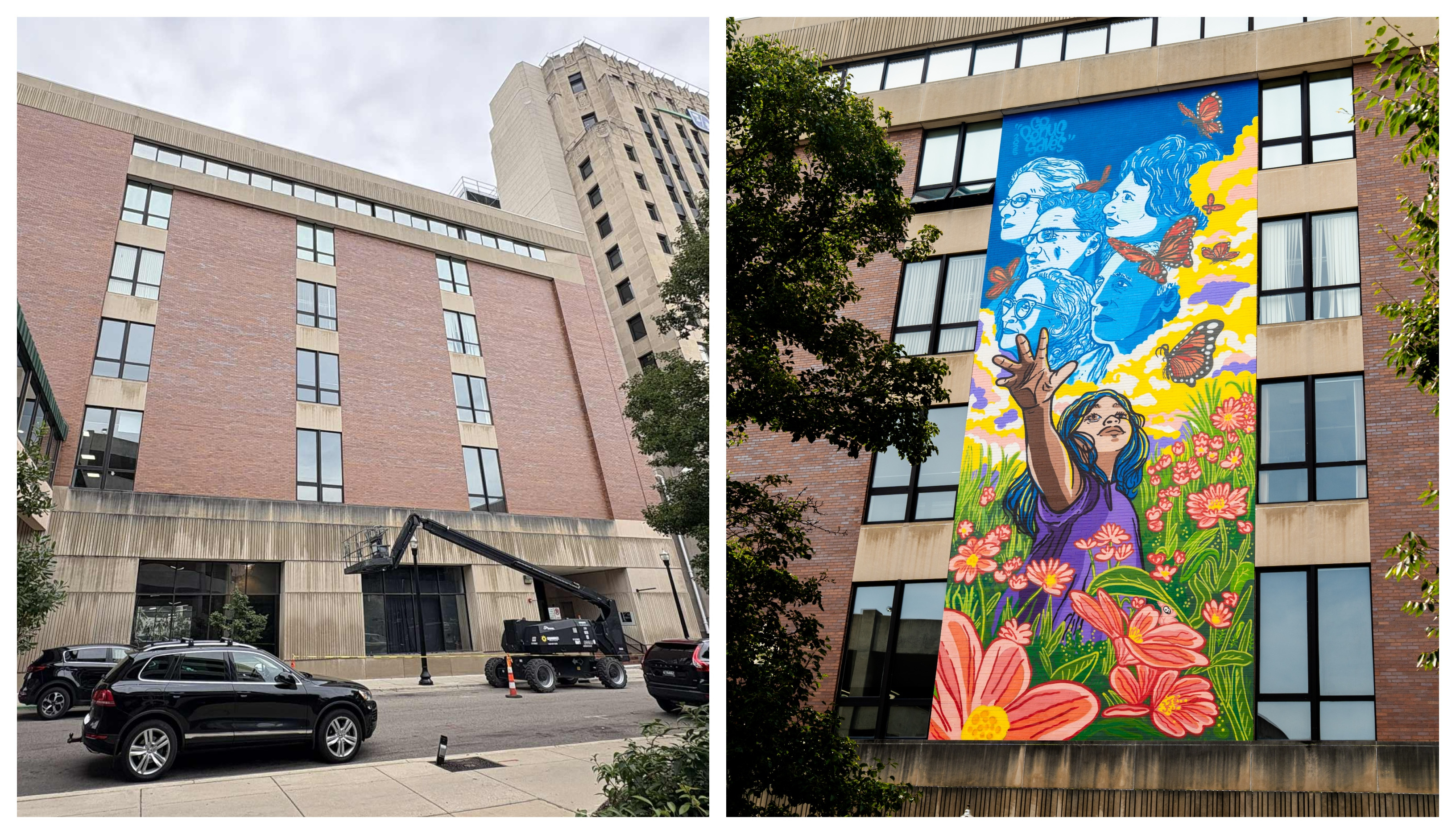 See how these downtown Kalamazoo walls were transformed Brush the Block ...
