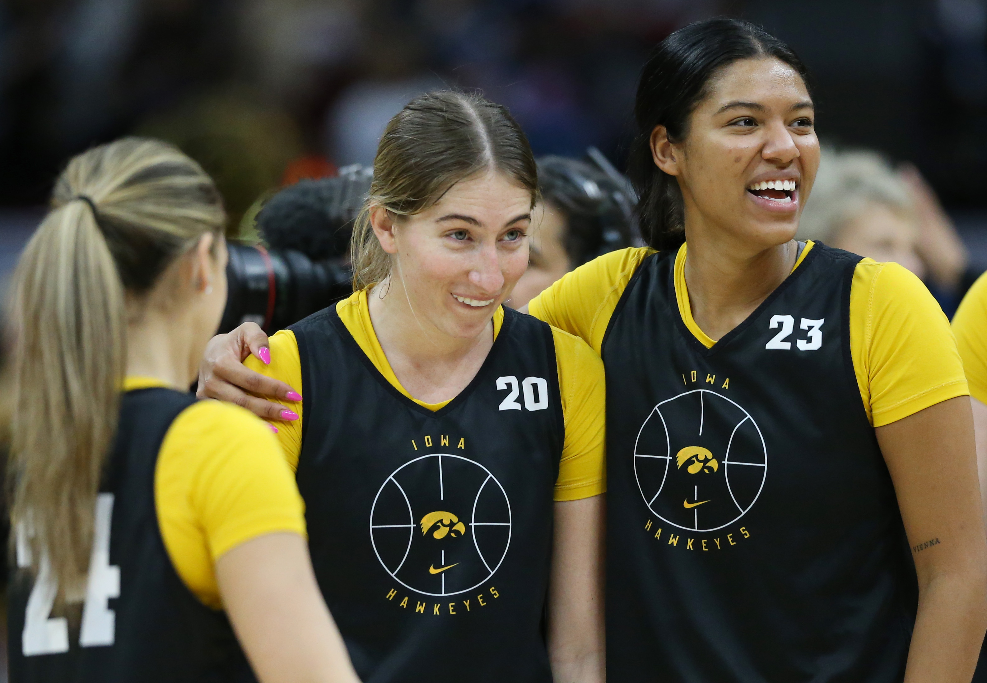Iowa Hawkeyes open practice in Women's Final Four, April 6, 2024 ...
