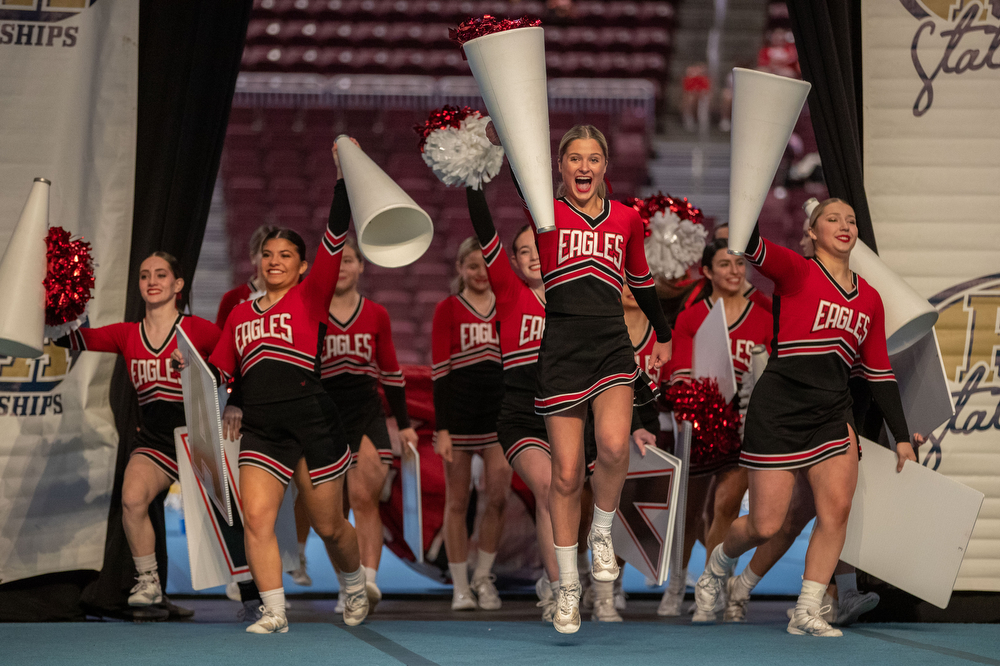 CV, CD East and CD in 2023 Competitive Cheer State Championships ...